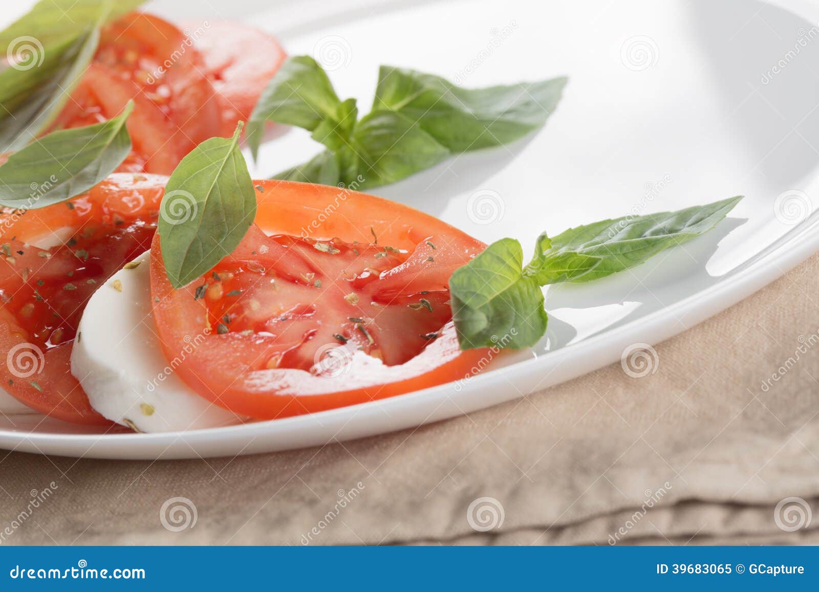 Light Traditional Caprese Salad Stock Image - Image of classic ...
