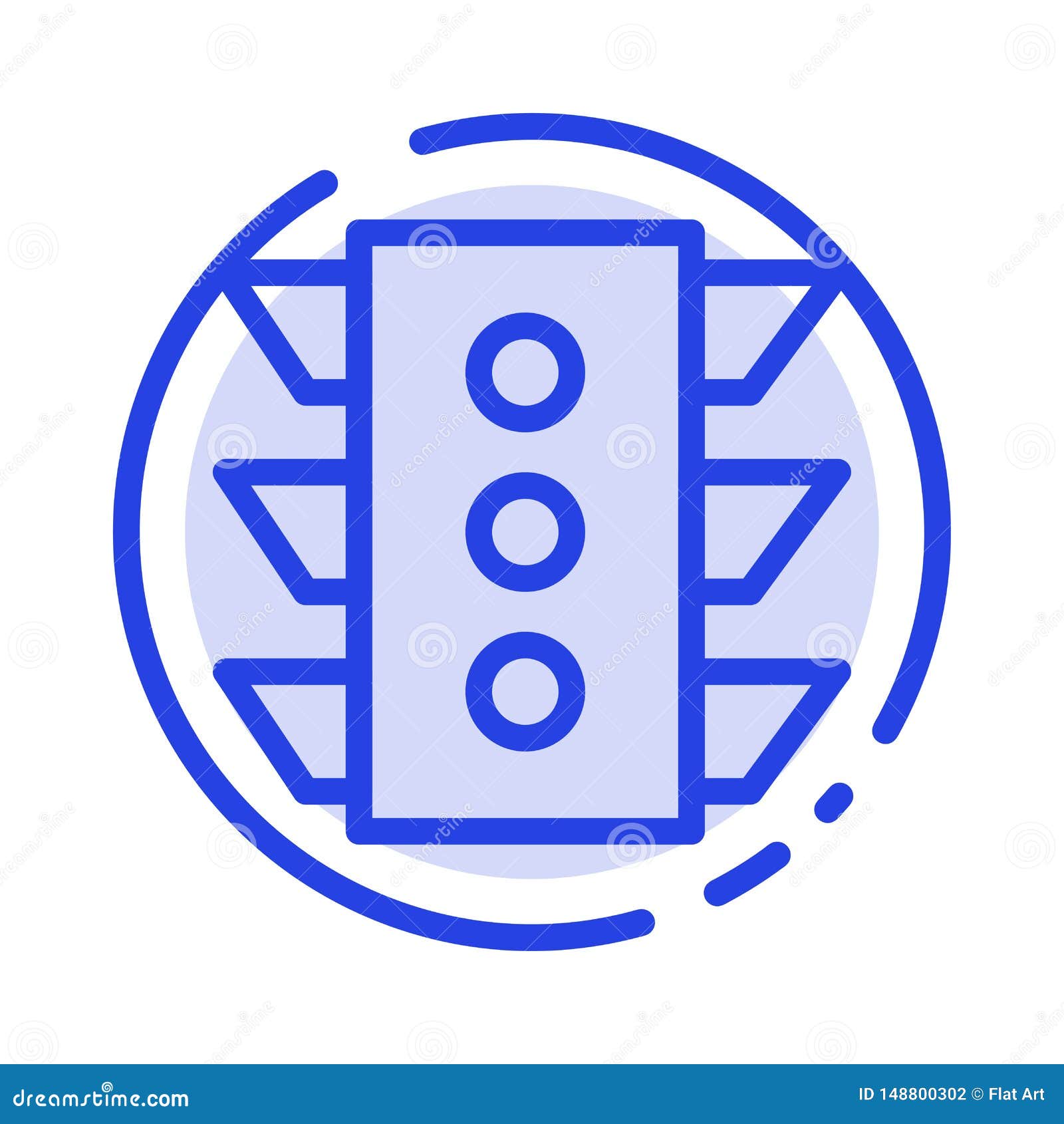 Light, Traffic, Signal, Navigation, Rule Blue Dotted Line Line Icon ... Light, Traffic, Signal, Navigation, Rule Blue Dotted Line Line Icon ...
