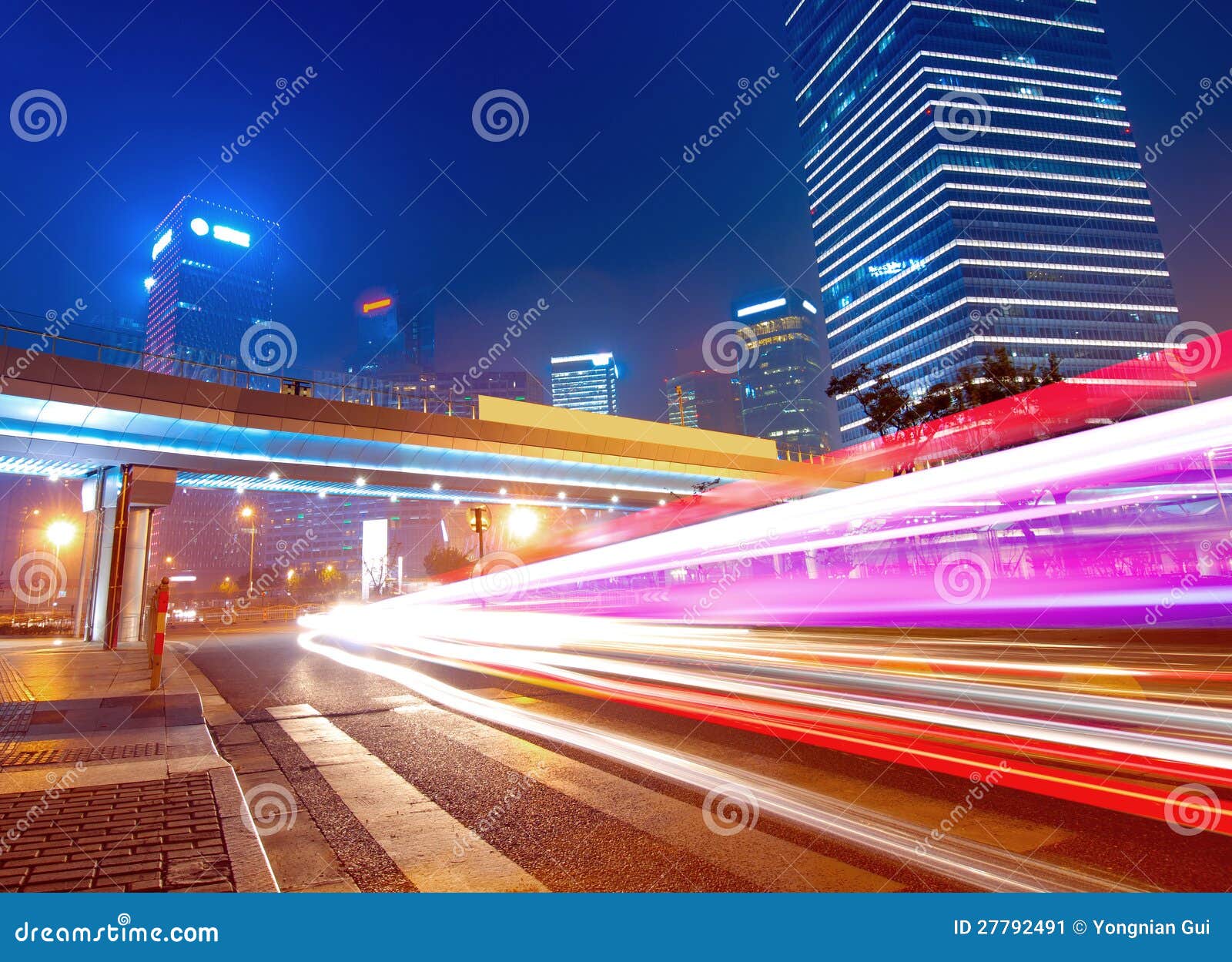 Light trails stock image. Image of motion, night, traffic - 27792491