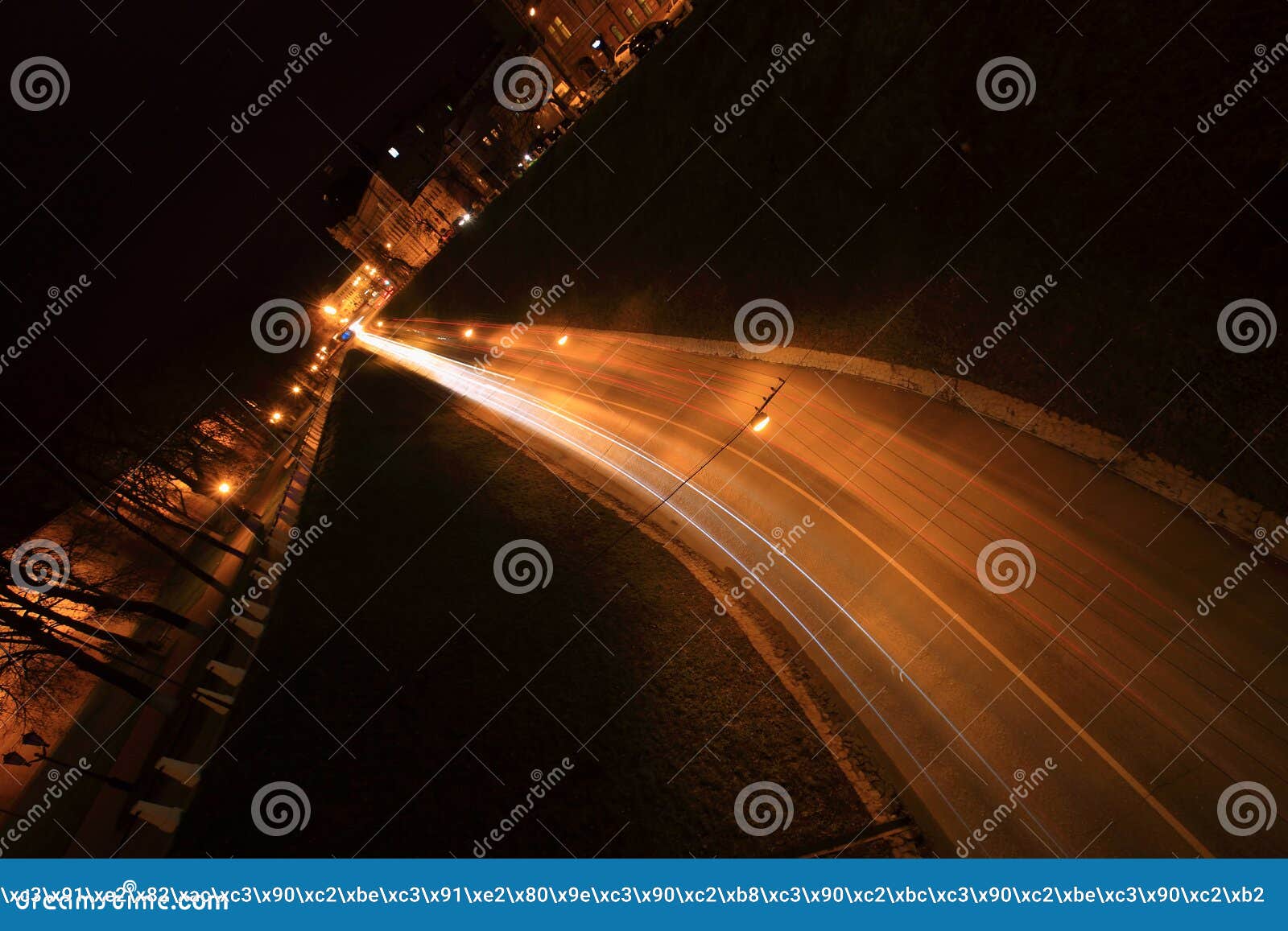Light trails stock photo. Image of scene, cityscape, illuminated - 57229366