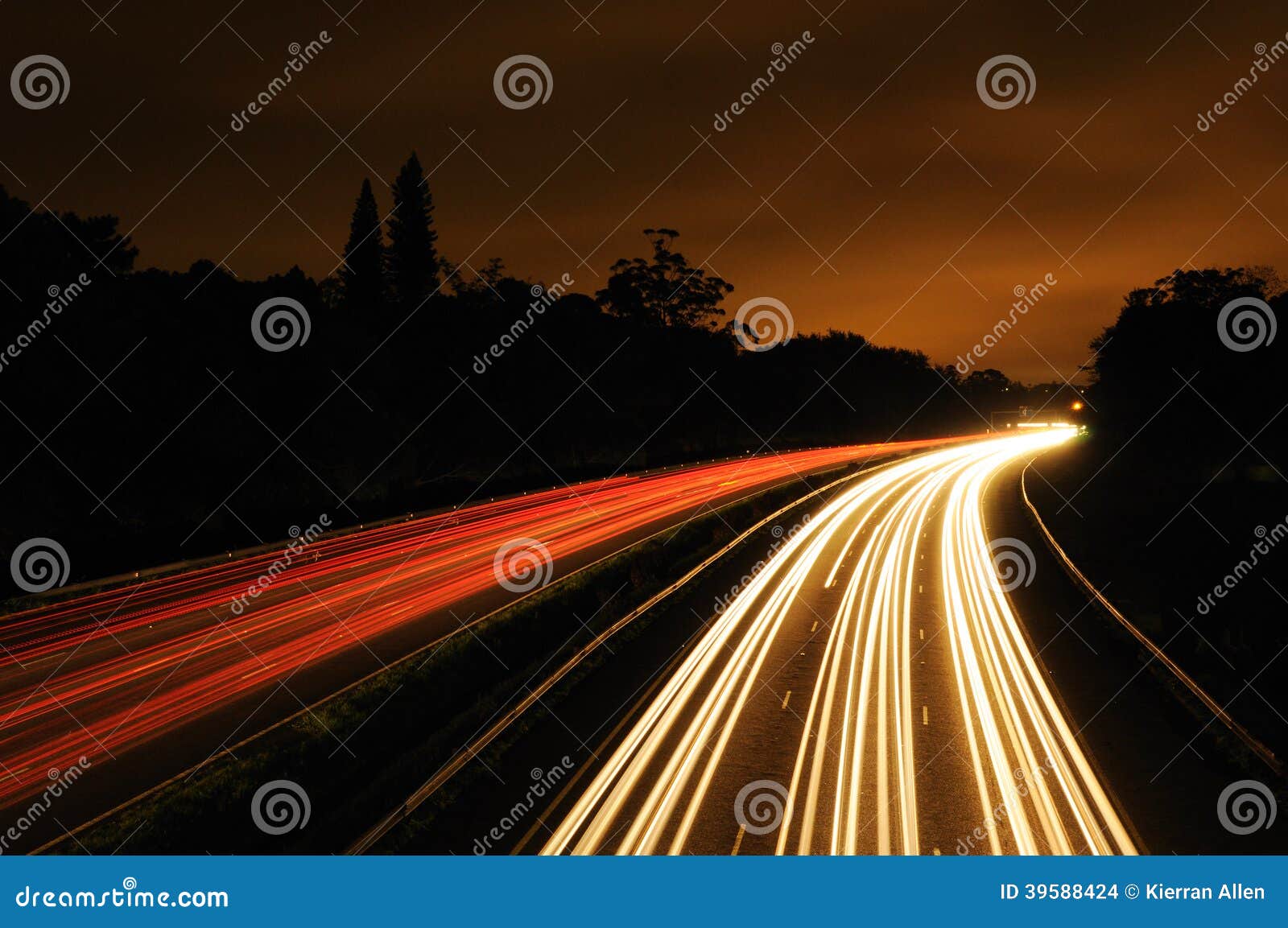 Light Trails long exposure stock photo. Image of night - 39588424