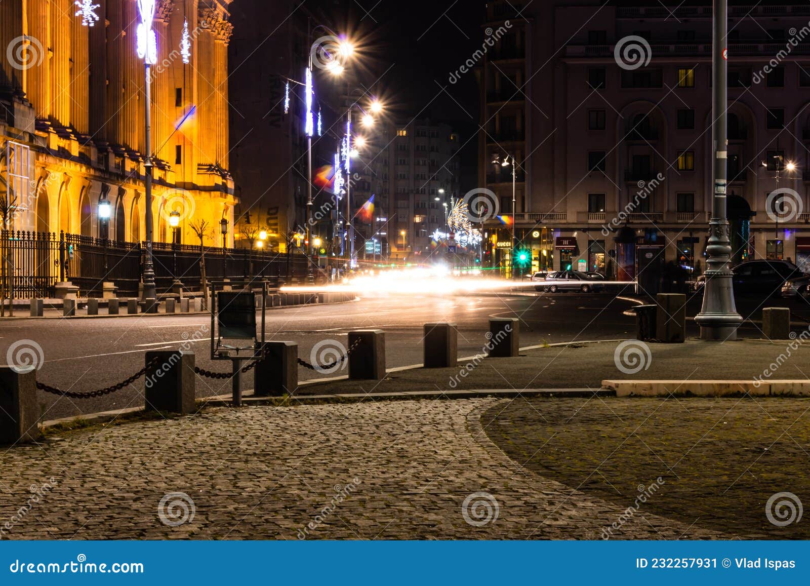 Light Trails, Night Photography in Bucharest, Romania, 2021 Editorial ...
