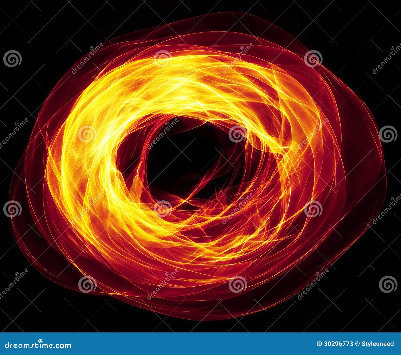 Ring of Fire stock illustration. Illustration of glowing - 30296773