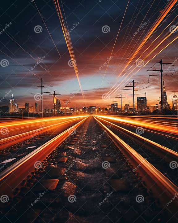 Light Trails, Speed, Fast Moving Objects, Speed Stock Illustration ...