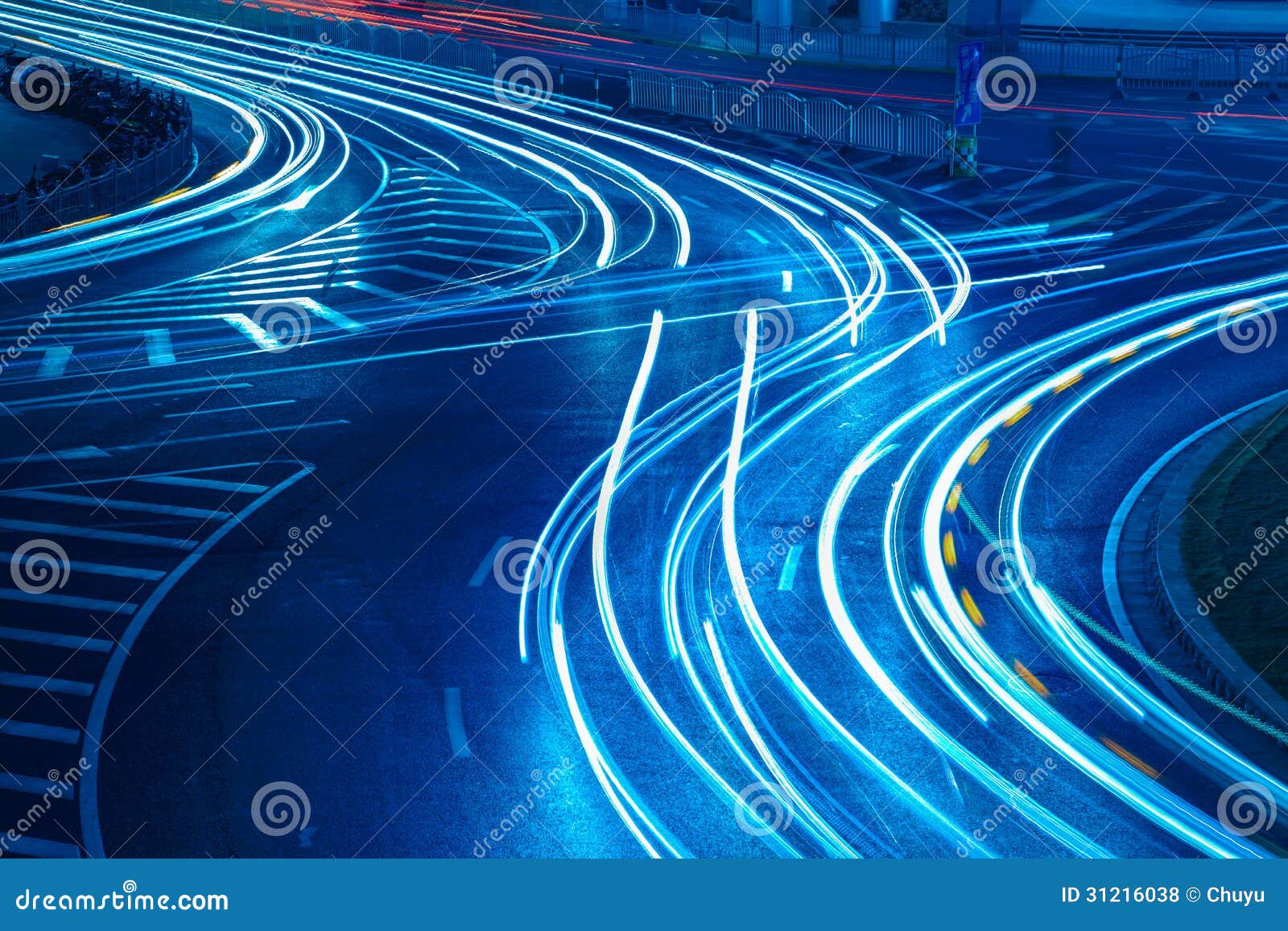 Light Trails on the Urban Road Stock Photo - Image of busy, city: 31216038
