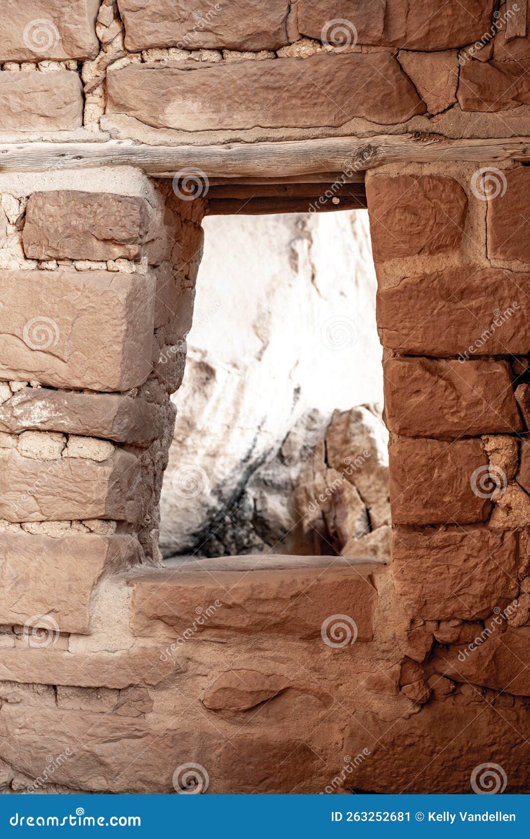 Light through a Trapezoidal Window in the Cliff Dwelling Structure ...