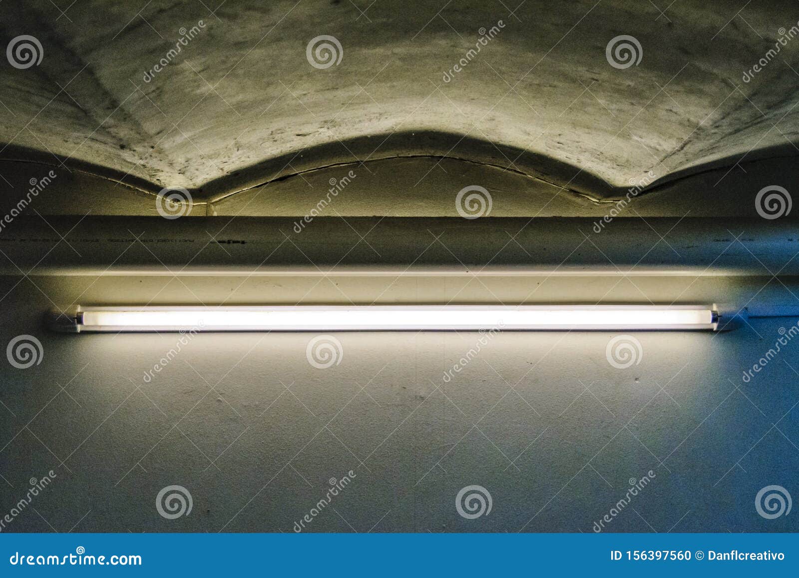 Light Tube at Garage Room stock photo. Image of tube - 156397560