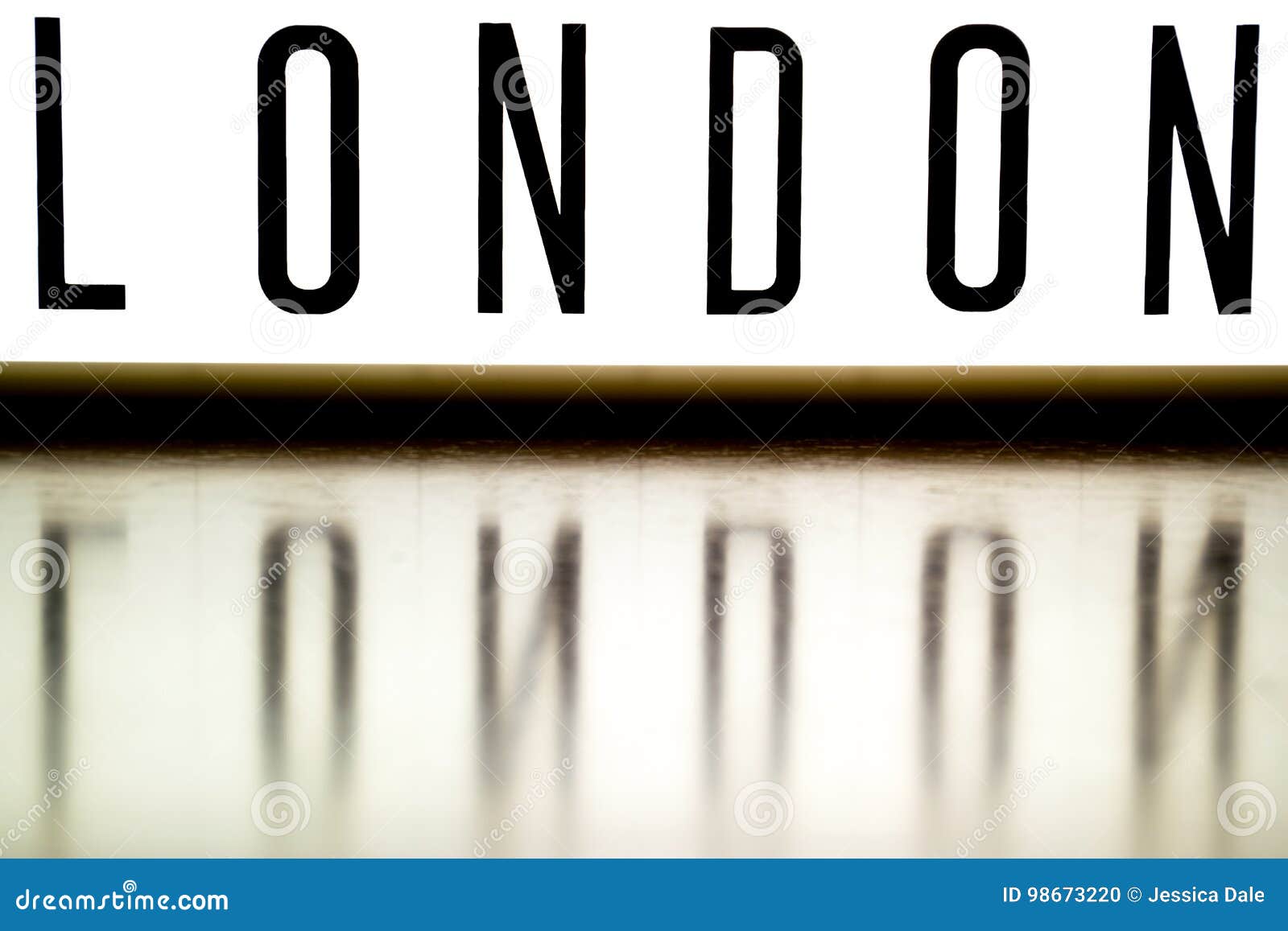 A Light Up Board Displaying the Phrase LONDON Stock Photo - Image of ...