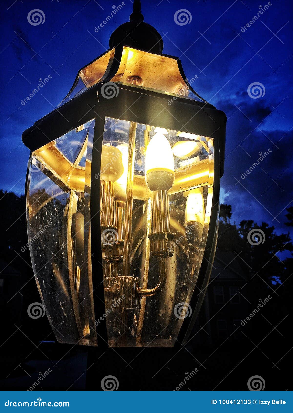 Light it up stock image. Image of lamp, night, outdoors - 100412133