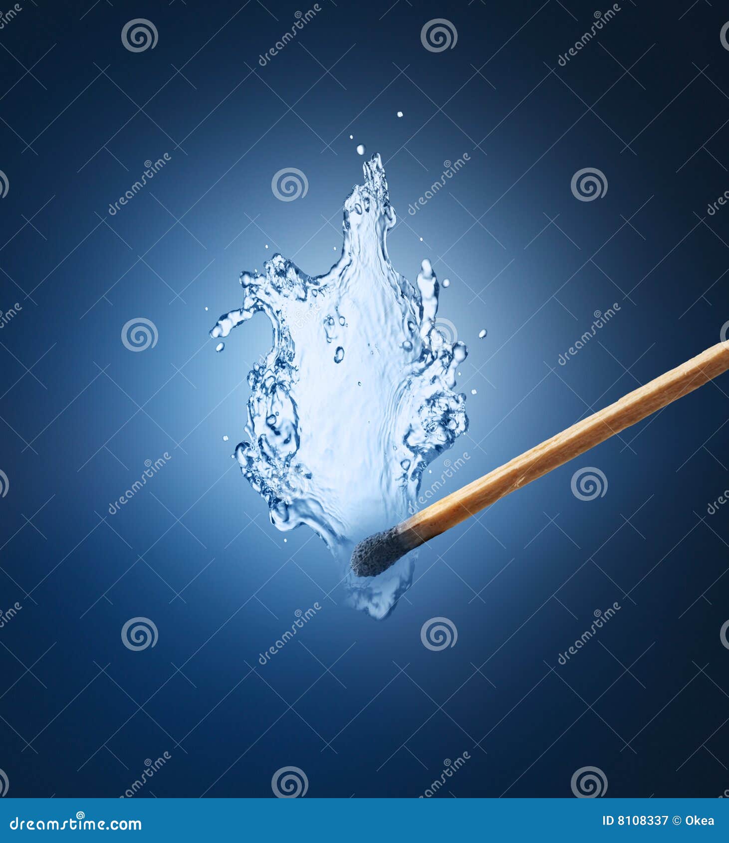 Light up a water? stock image. Image of match, flammable - 8108337