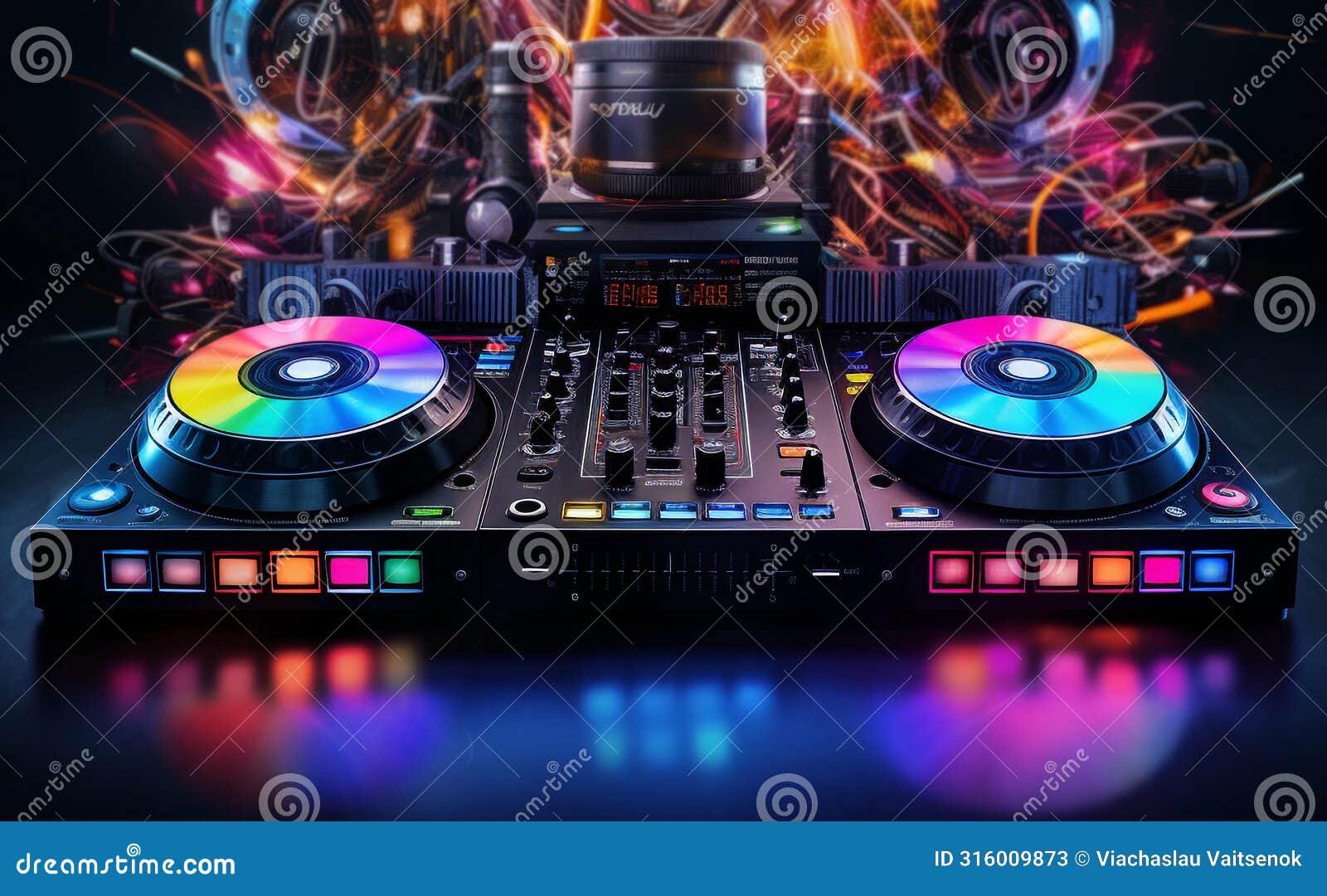 Light Up Your Event with a Rainbow Colored Circle on this DJ Mixer ...