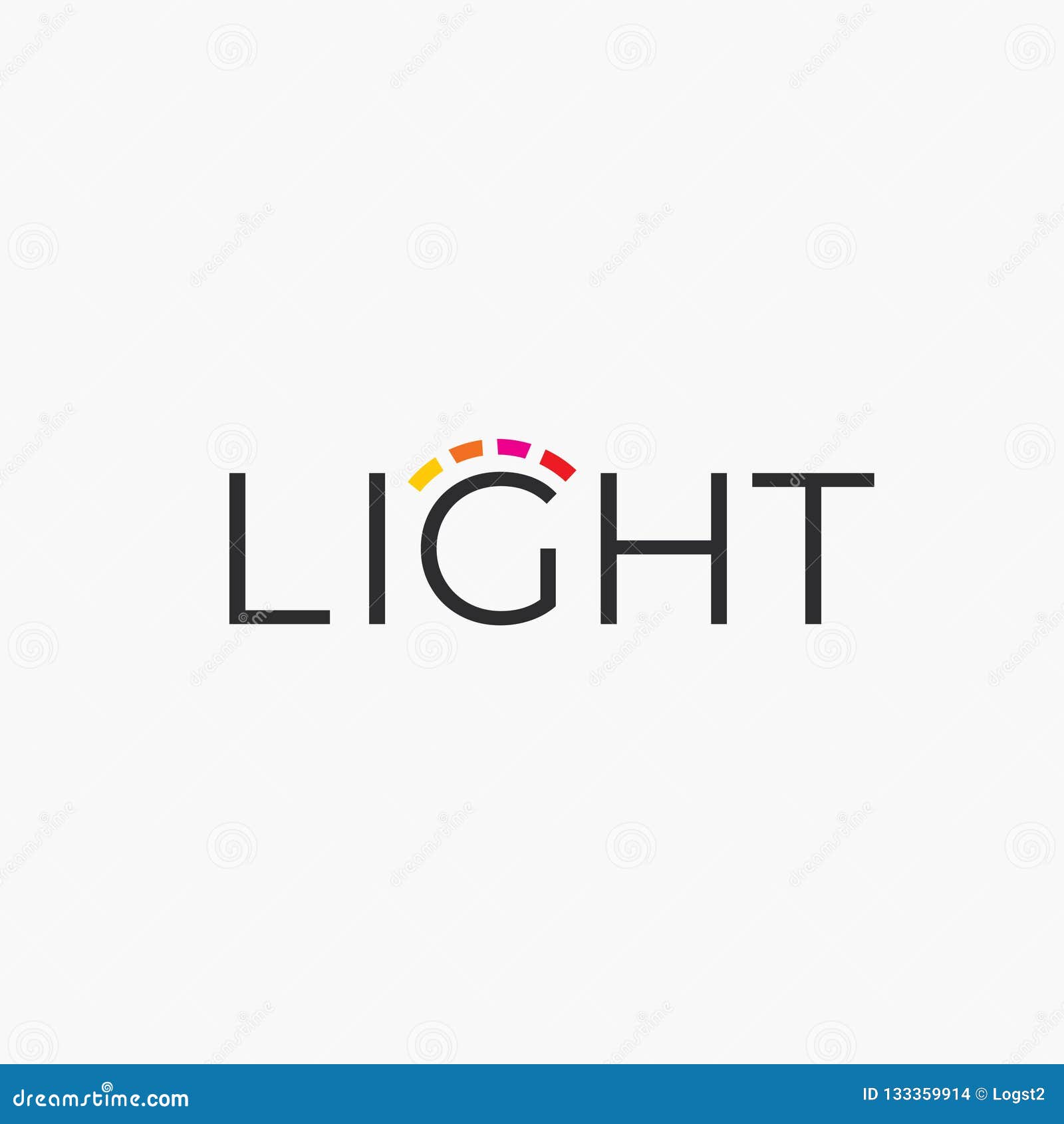 Light Vector Logo Design Template Stock Vector - Illustration of color ...
