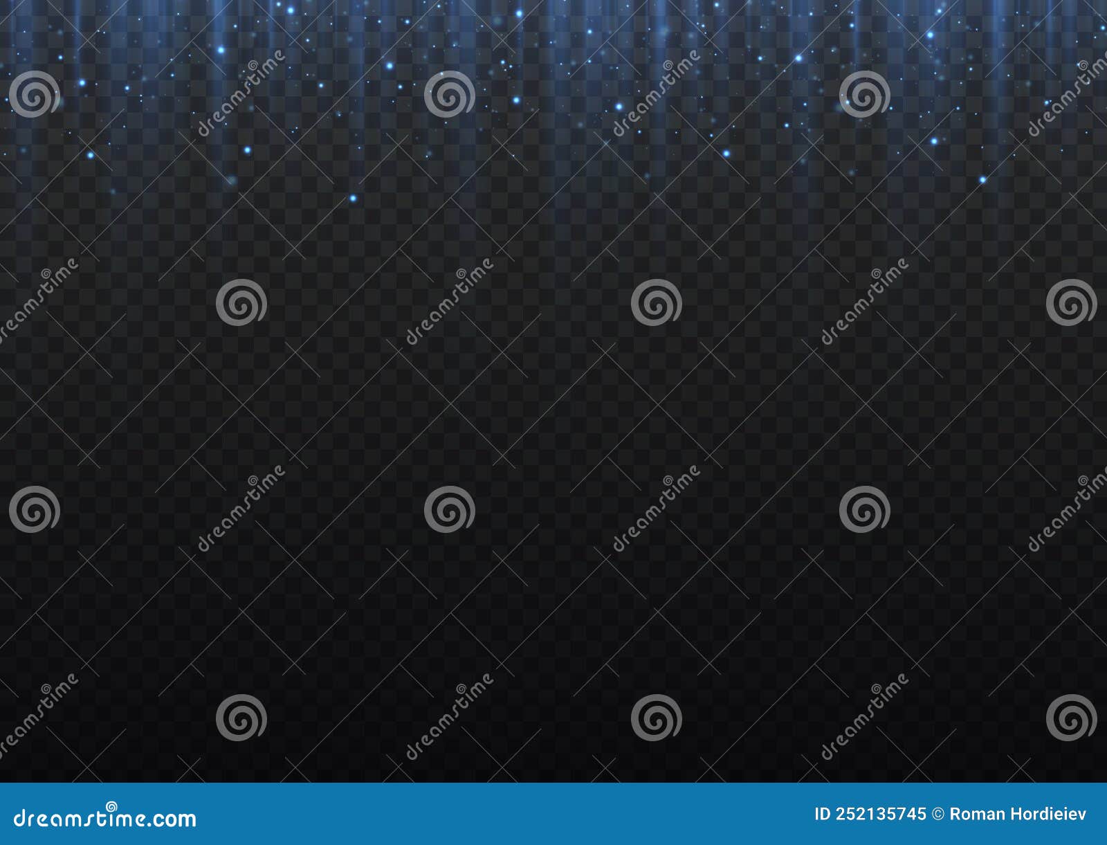 Light Vertical Blue Line, Dust Flying Falling Rain Stock Vector ...