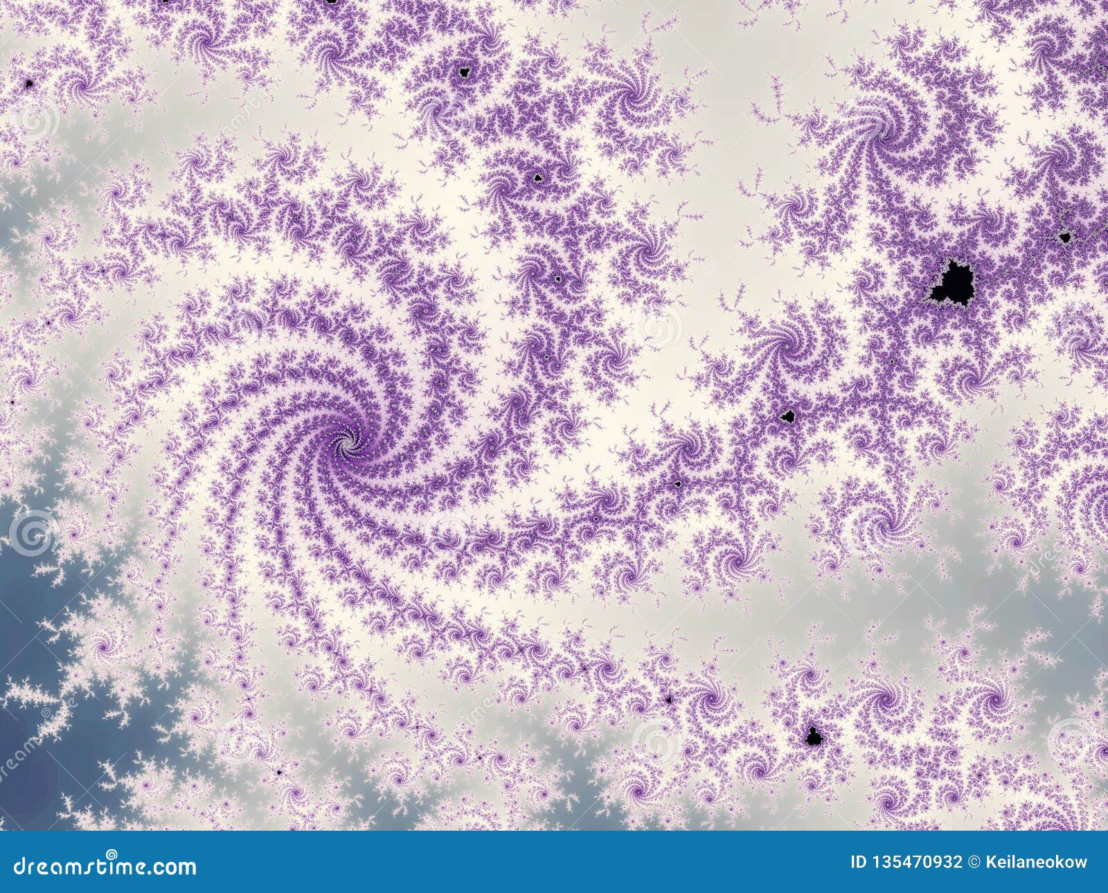 Light Violet Fractal Swirly Pattern Stock Illustration - Illustration ...