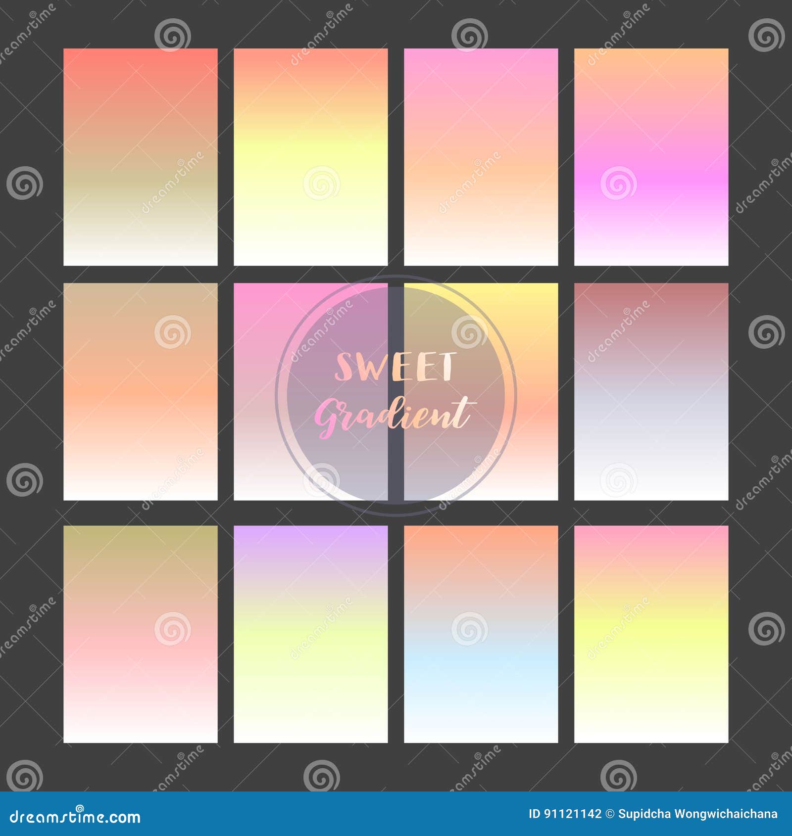 Light Violet,pink,yellow and Orange Gradient Background Stock Vector ...