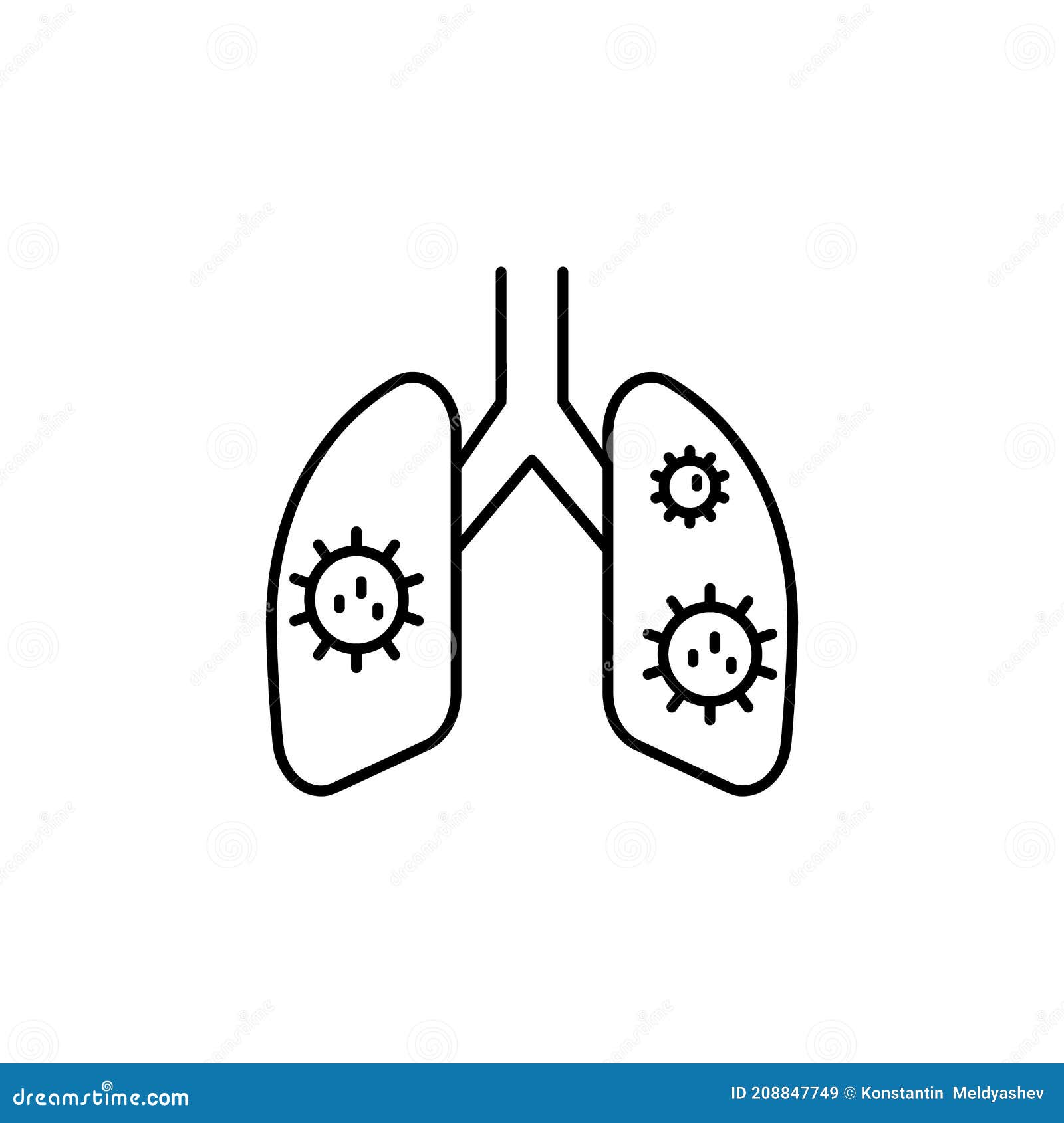 Light Virus Flat Vector Icon in Water Pack Stock Illustration ...