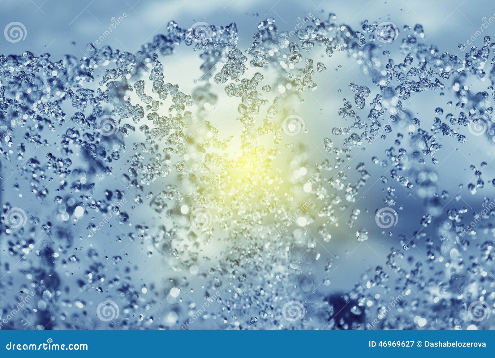 Light through Water Droplets Stock Image - Image of macro, abstract ...