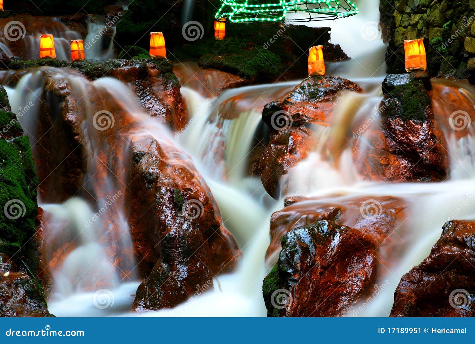 Light on the waterfall stock image. Image of darkness - 17189951