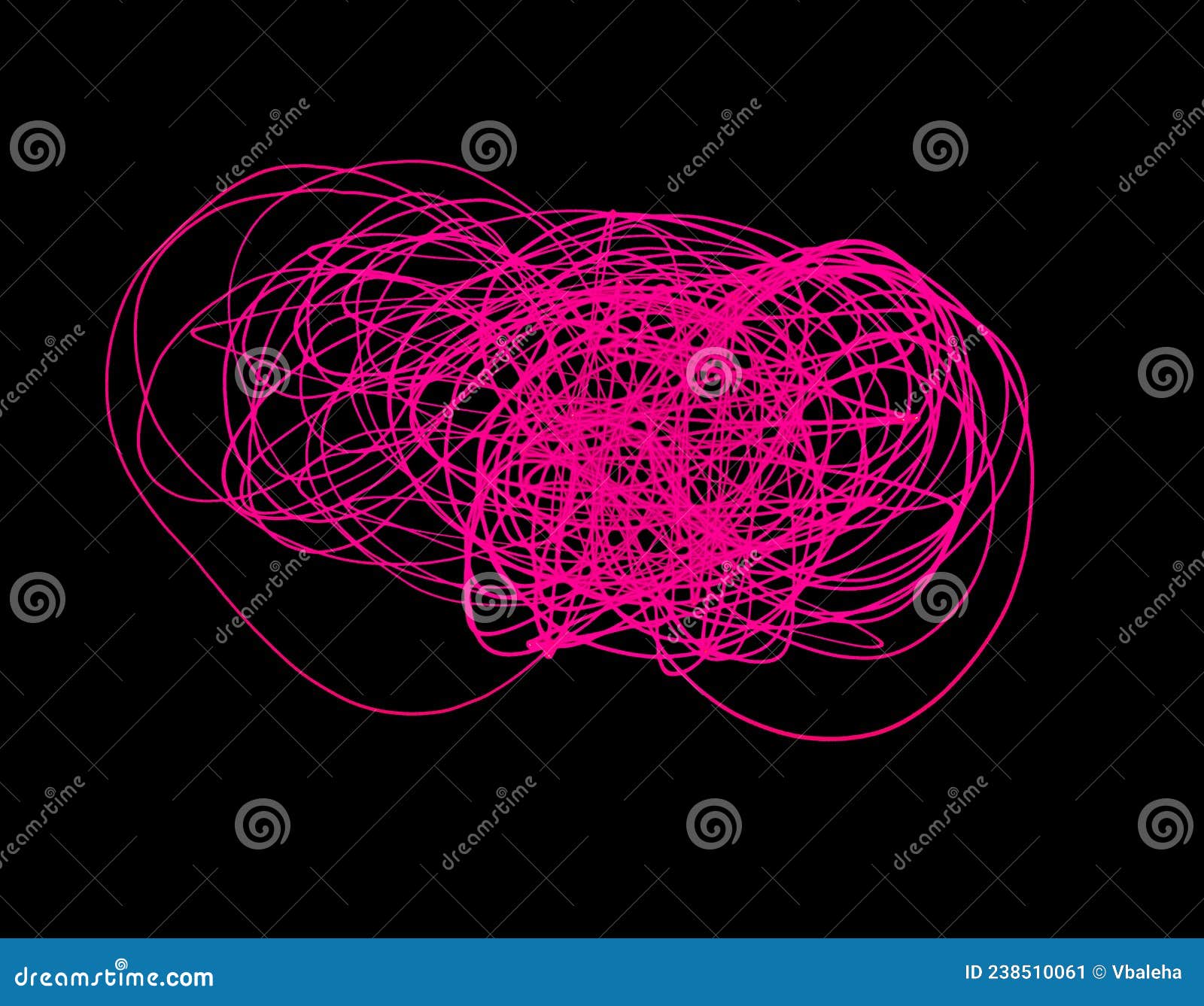 Light Wave Trail Path, Abstract Swirls on a Black Background Stock ...
