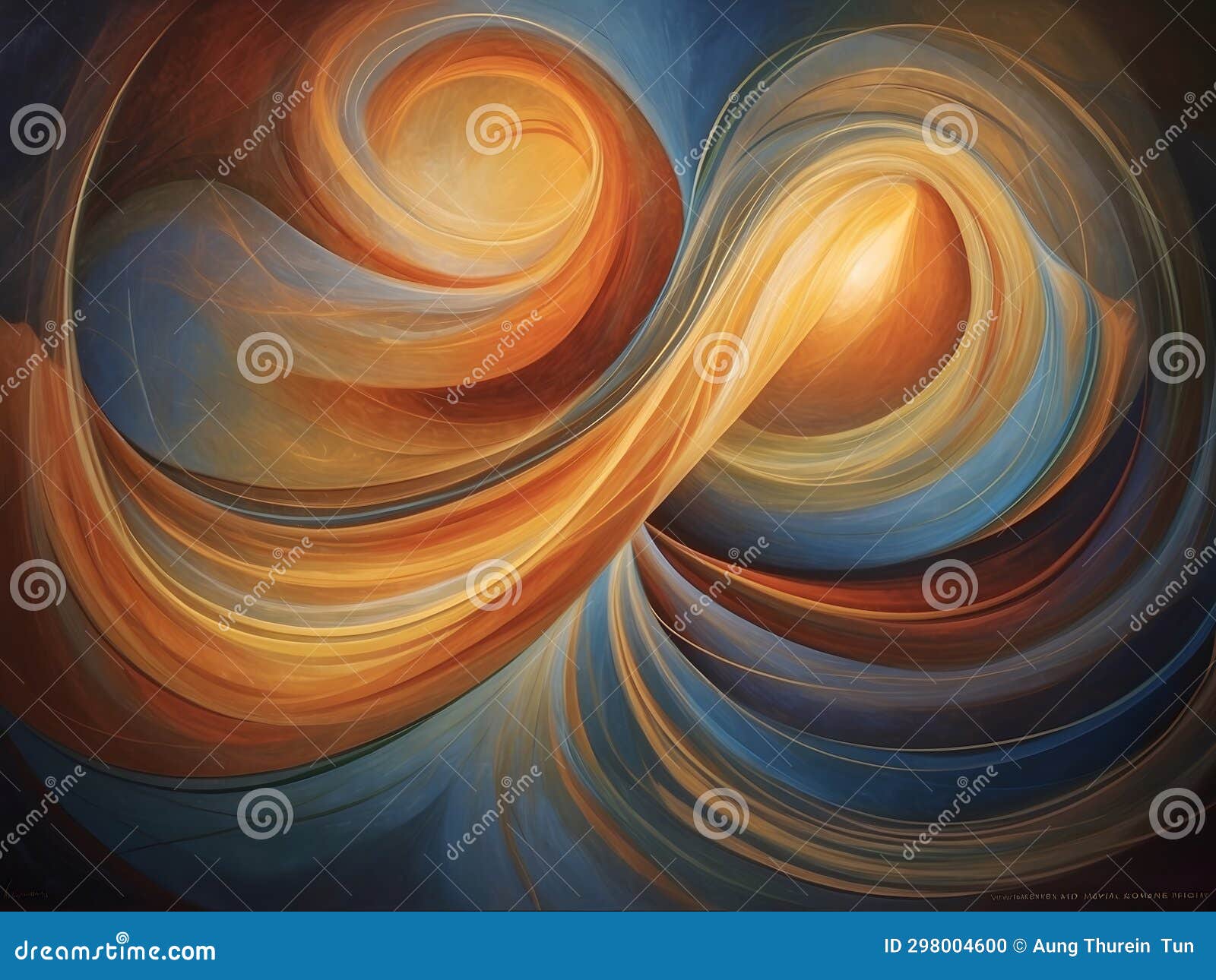 Light Waves Abstract Wallpaper Stock Illustration - Illustration of ...
