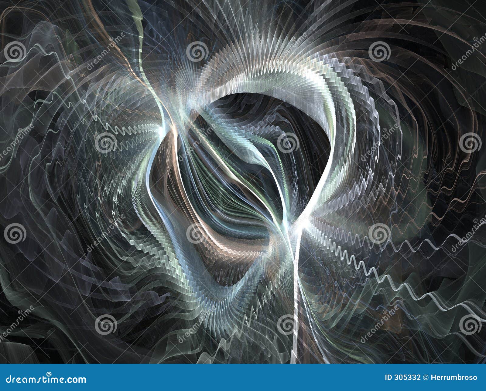 Light waves in force field stock illustration. Illustration of ...
