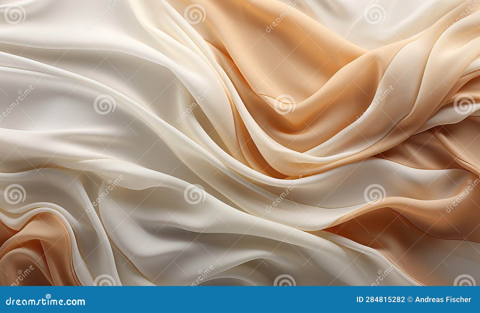 Light Wavy Background, Beige Fabric Close-up. Stock Illustration ...