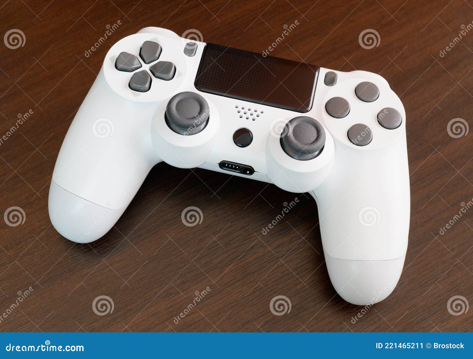 Light White Joystick Gaming Controller Stock Image - Image of play ...