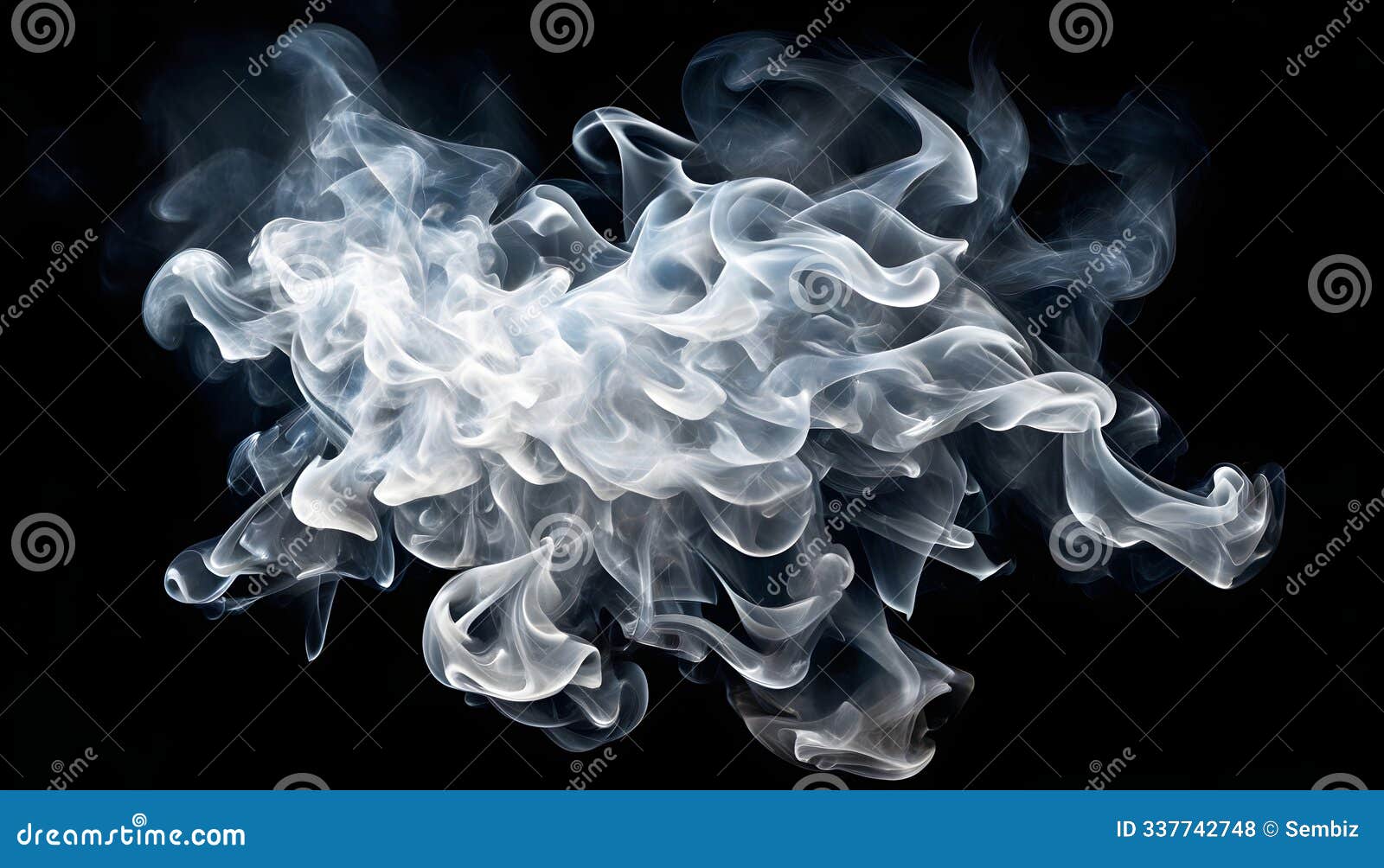 Light White Smoke Effect on a Black Background for Moody Atmospheres ...