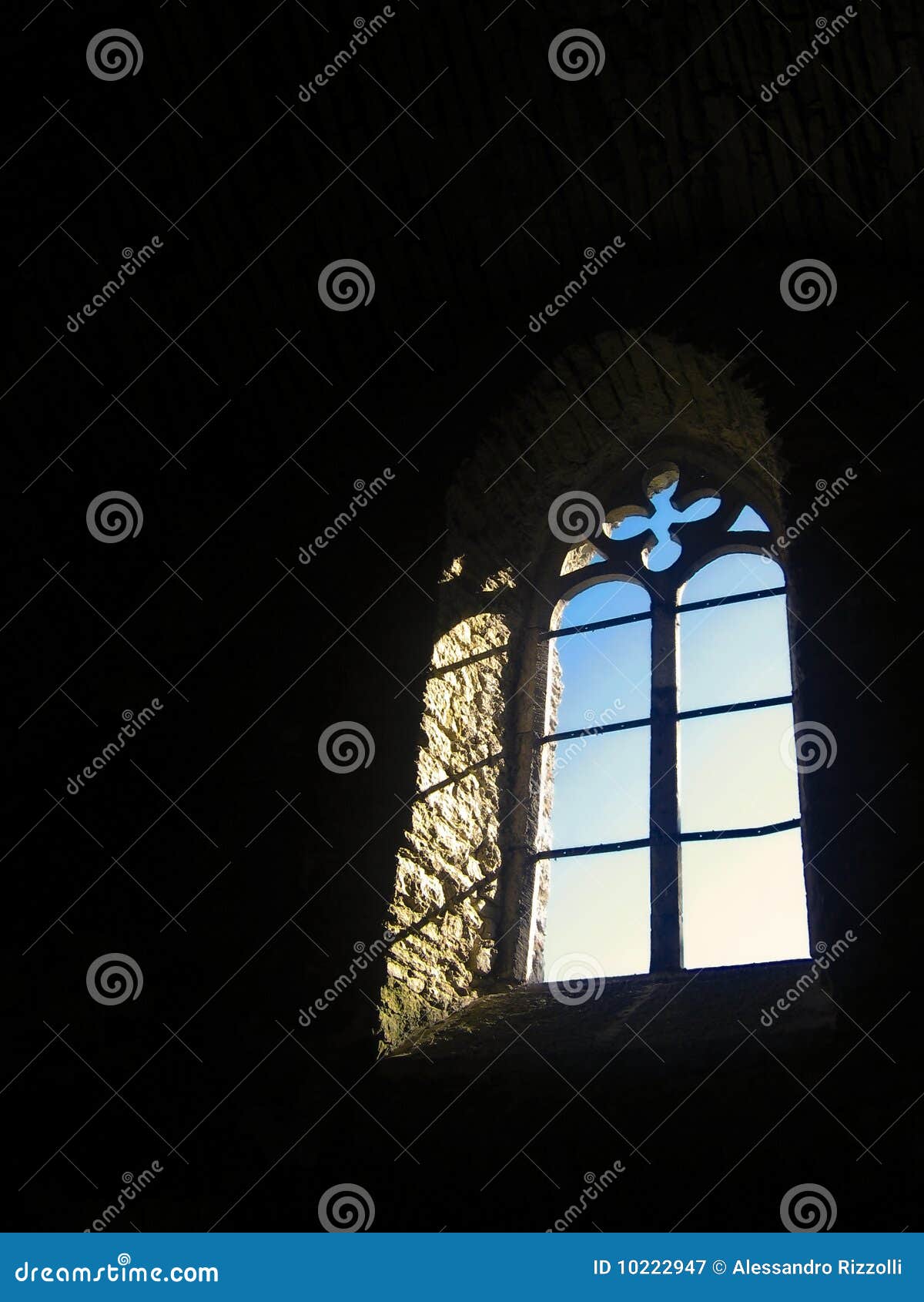 Light from the window stock image. Image of window, dark - 10222947