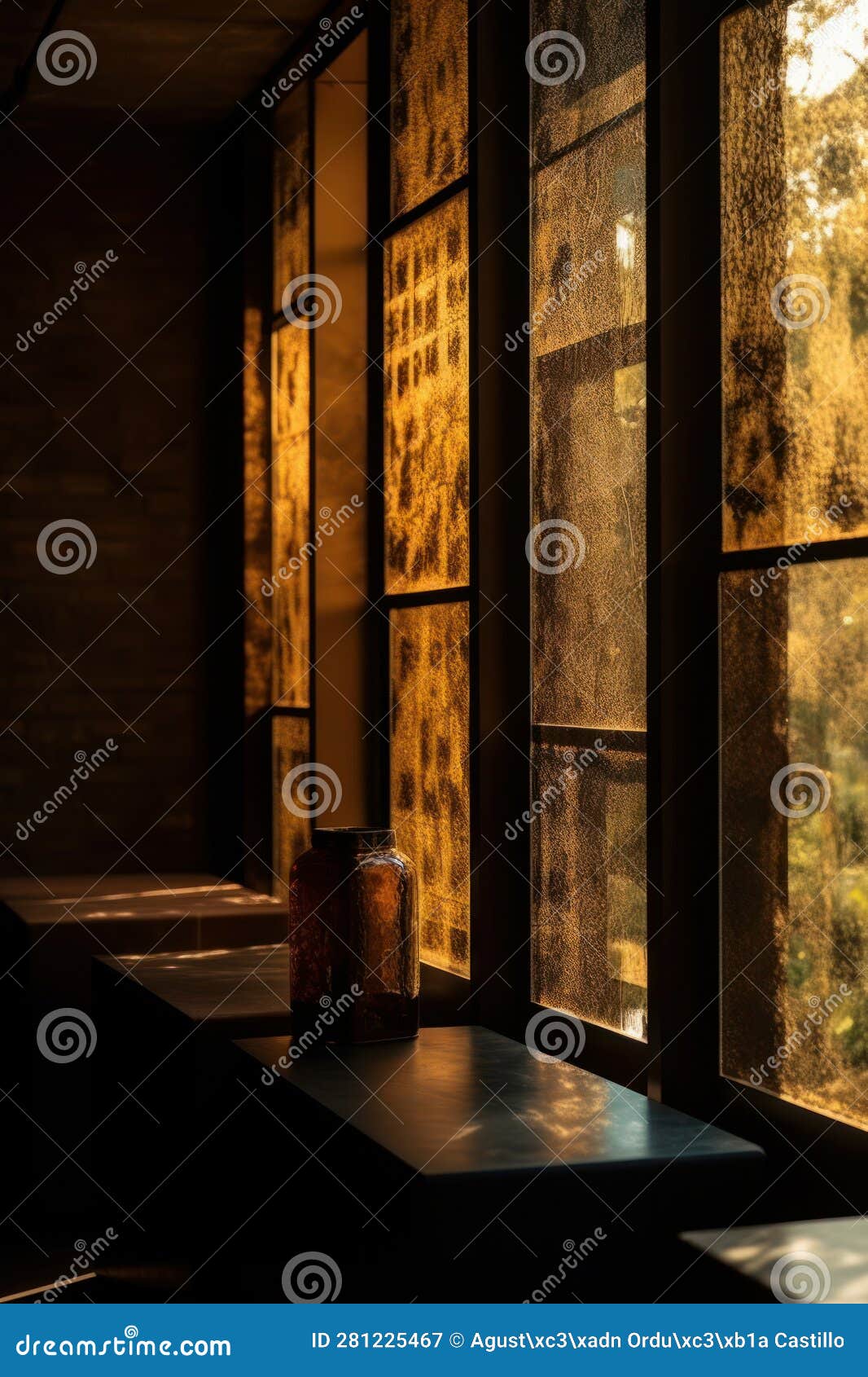 Light from a Window Reflects Off the Glass Blocks at Different Angles ...