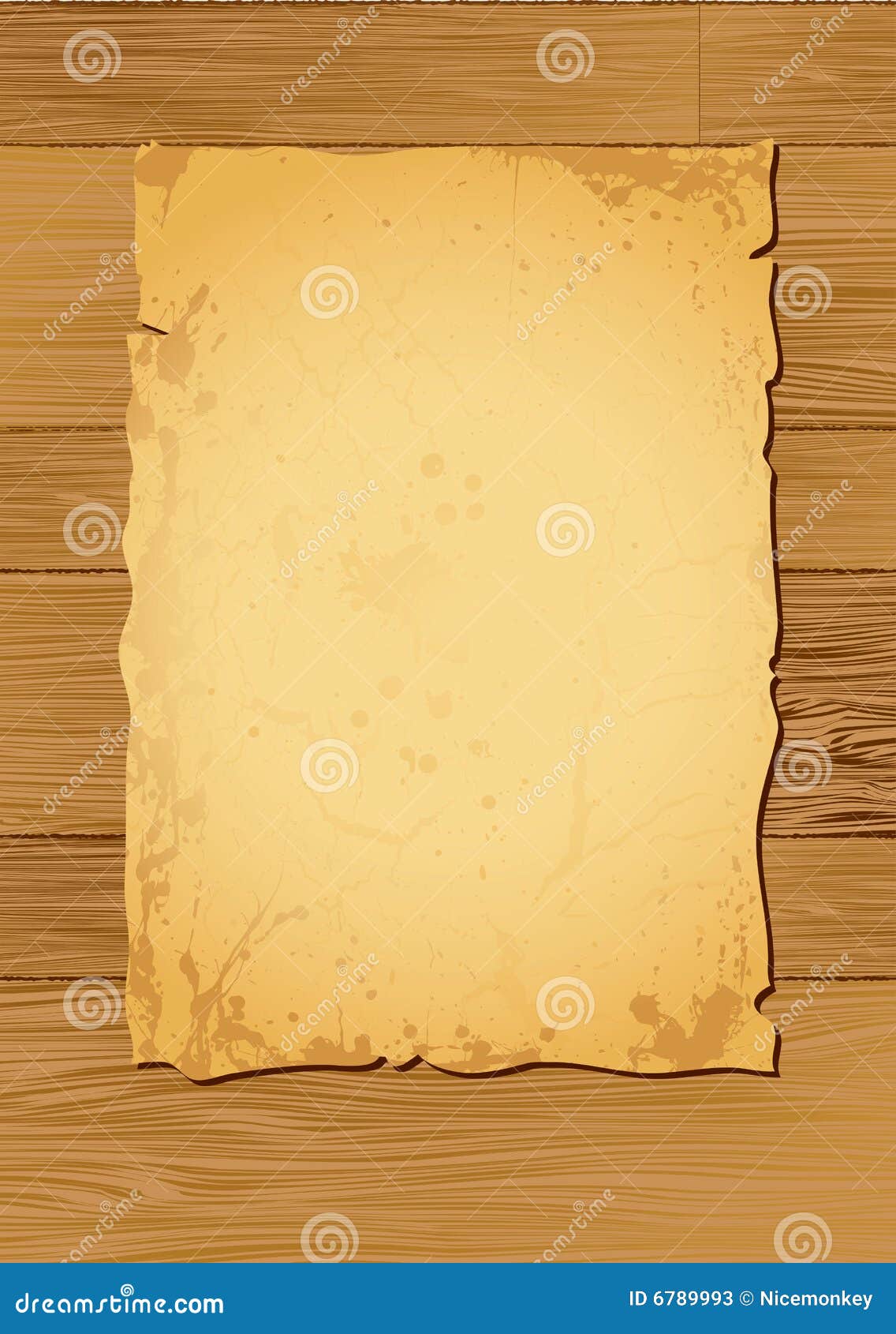 Light wood parchment stock vector. Illustration of decorative - 6789993