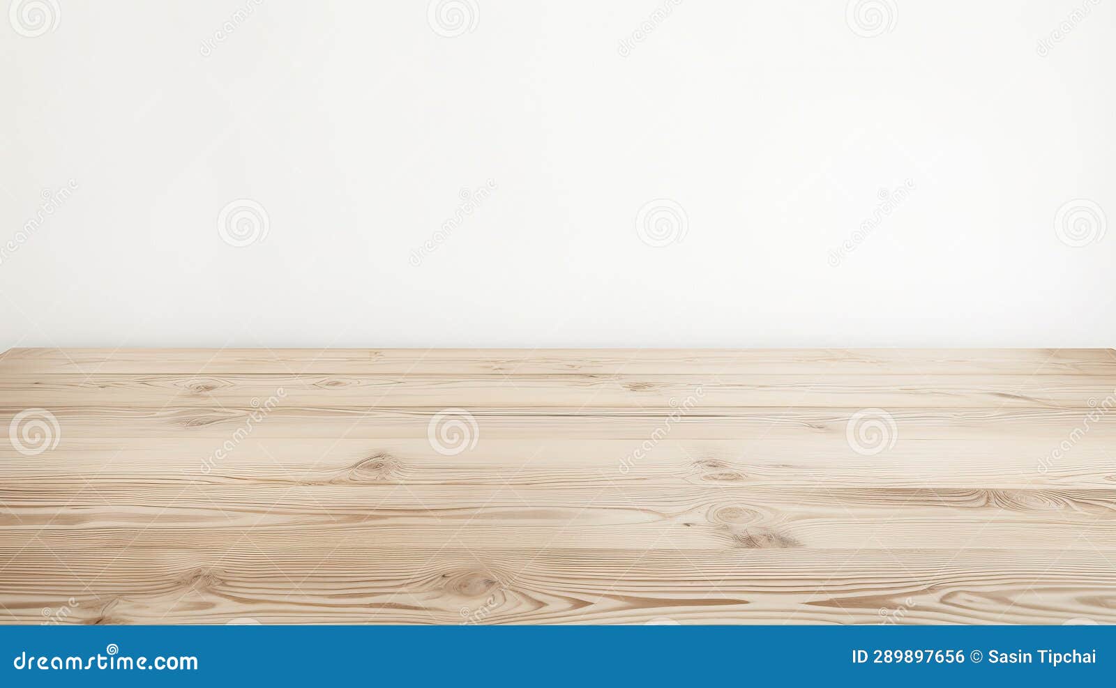 Light Wooden Tabletop. Table on White Background Stock Illustration ...