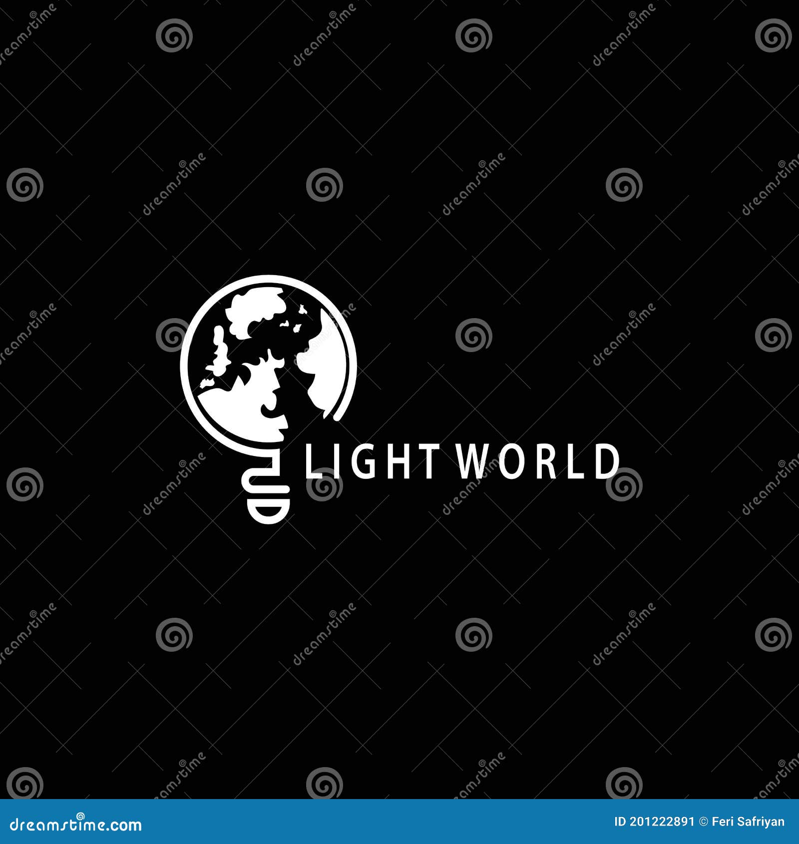 Light world logo template stock vector. Illustration of drawing - 201222891