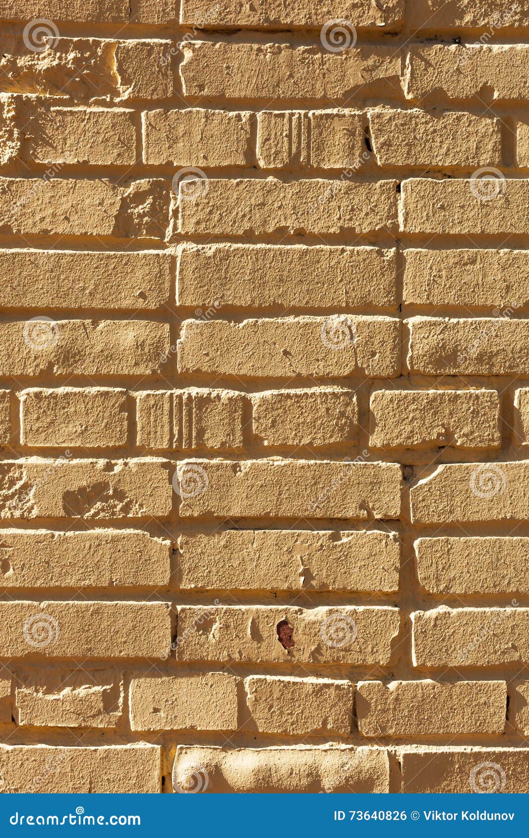 Light yellow brick wall stock photo. Image of background - 73640826