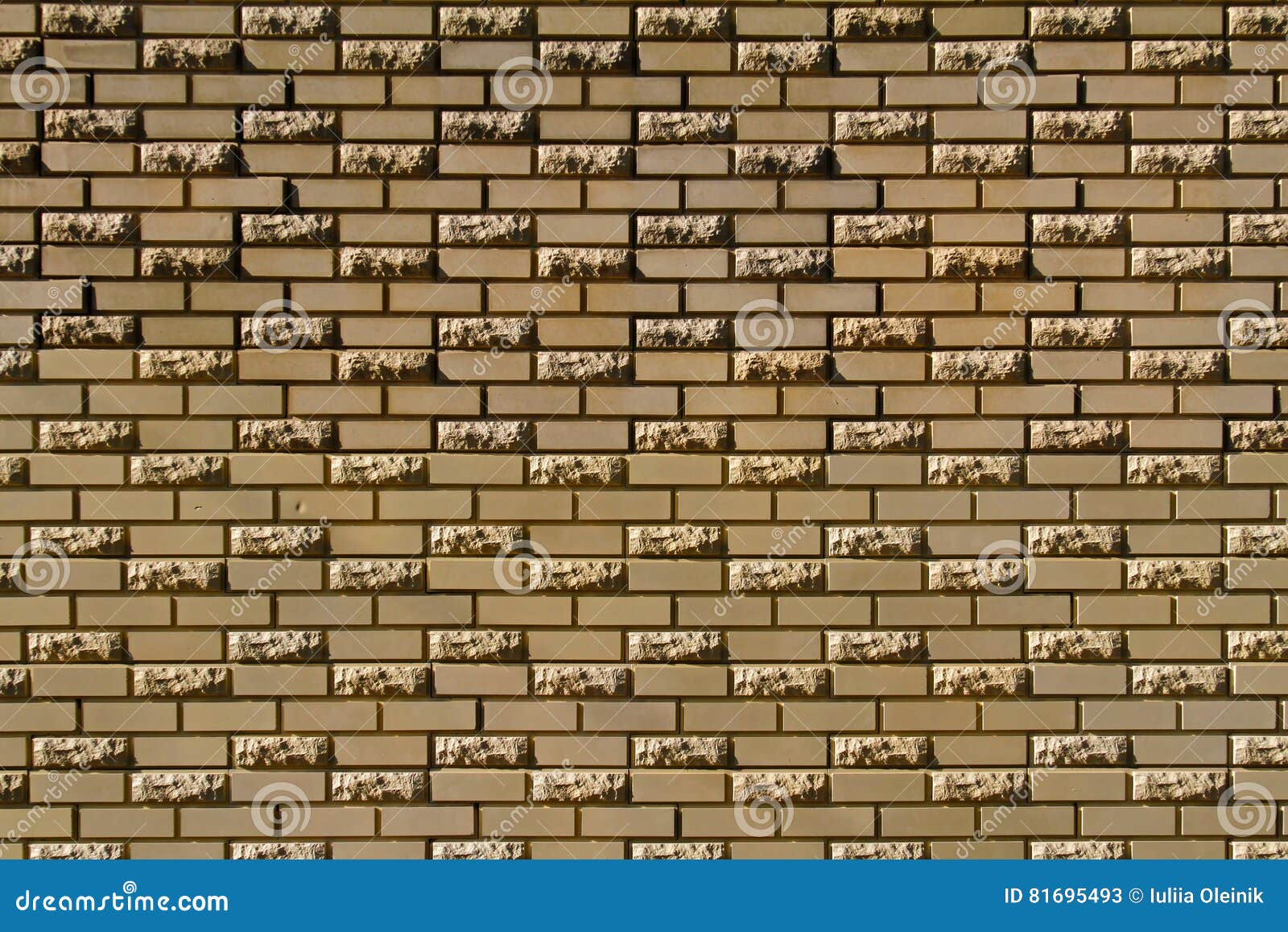 Light yellow facing bricks stock image. Image of front - 81695493