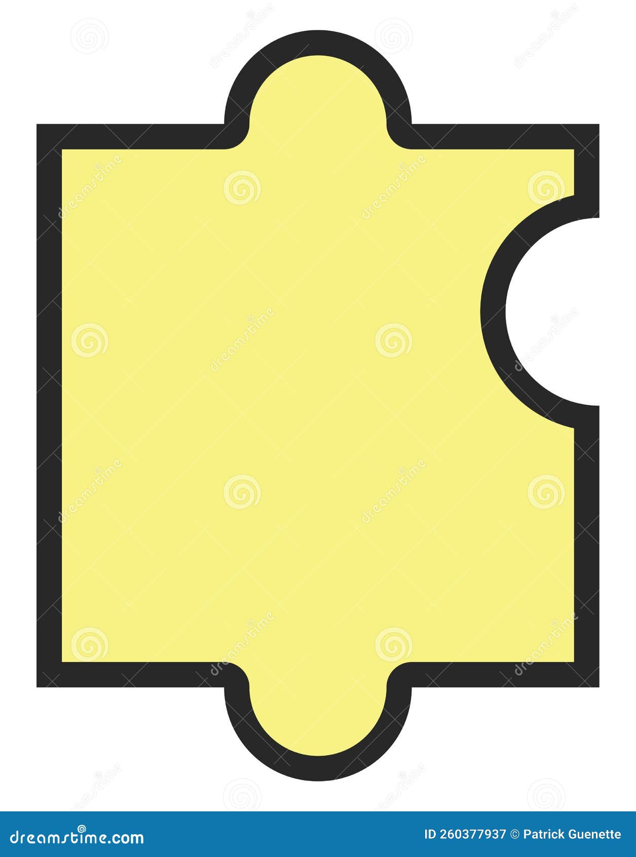 Light yellow puzzle, icon stock vector. Illustration of game - 260377937
