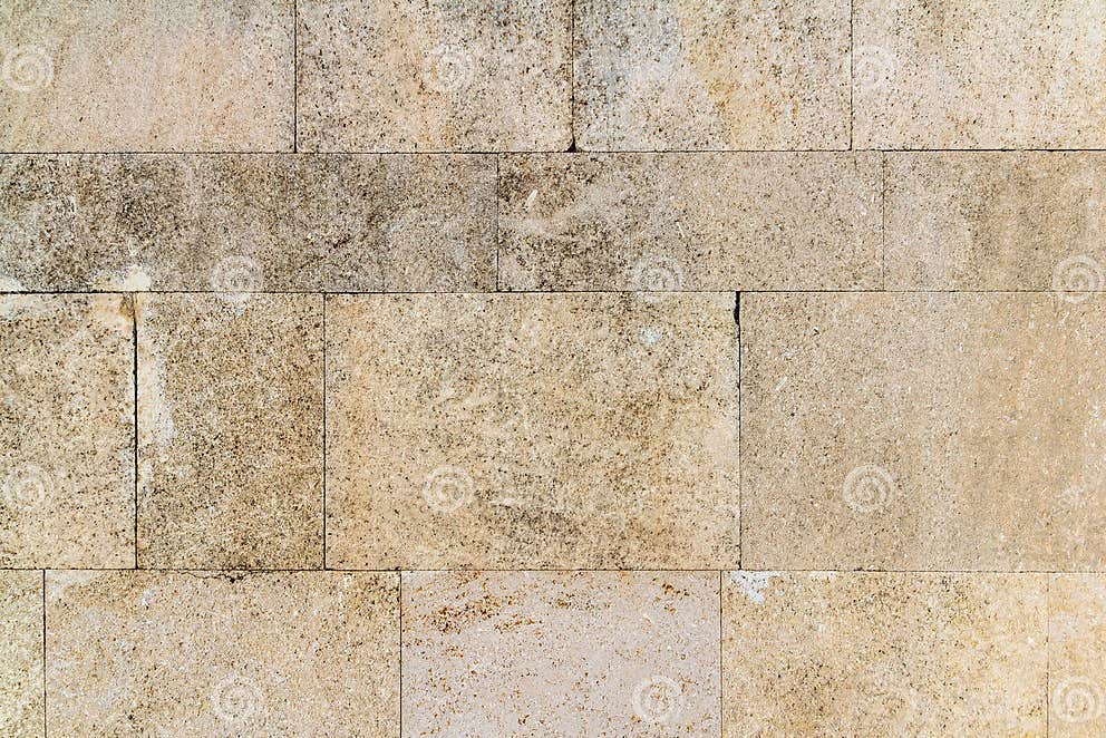 Light Yellow Stone Wall Texture Background Stock Photo - Image of ...