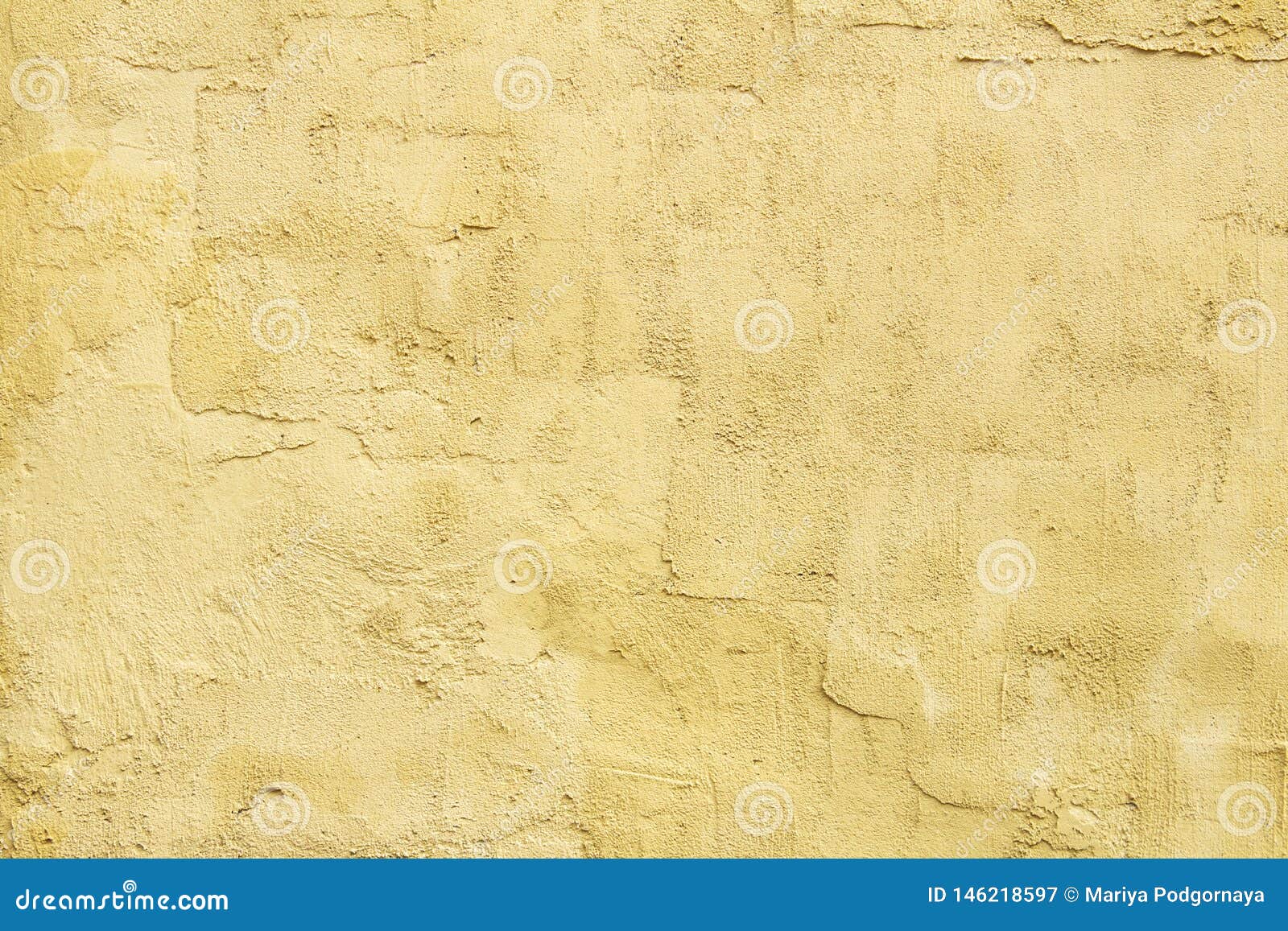 Light Yellow Textured Plaster on the Wall Stock Illustration ...