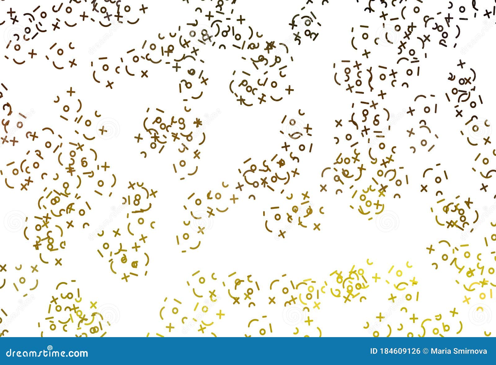Light Yellow Vector Template with Math Simbols. Stock Vector ...