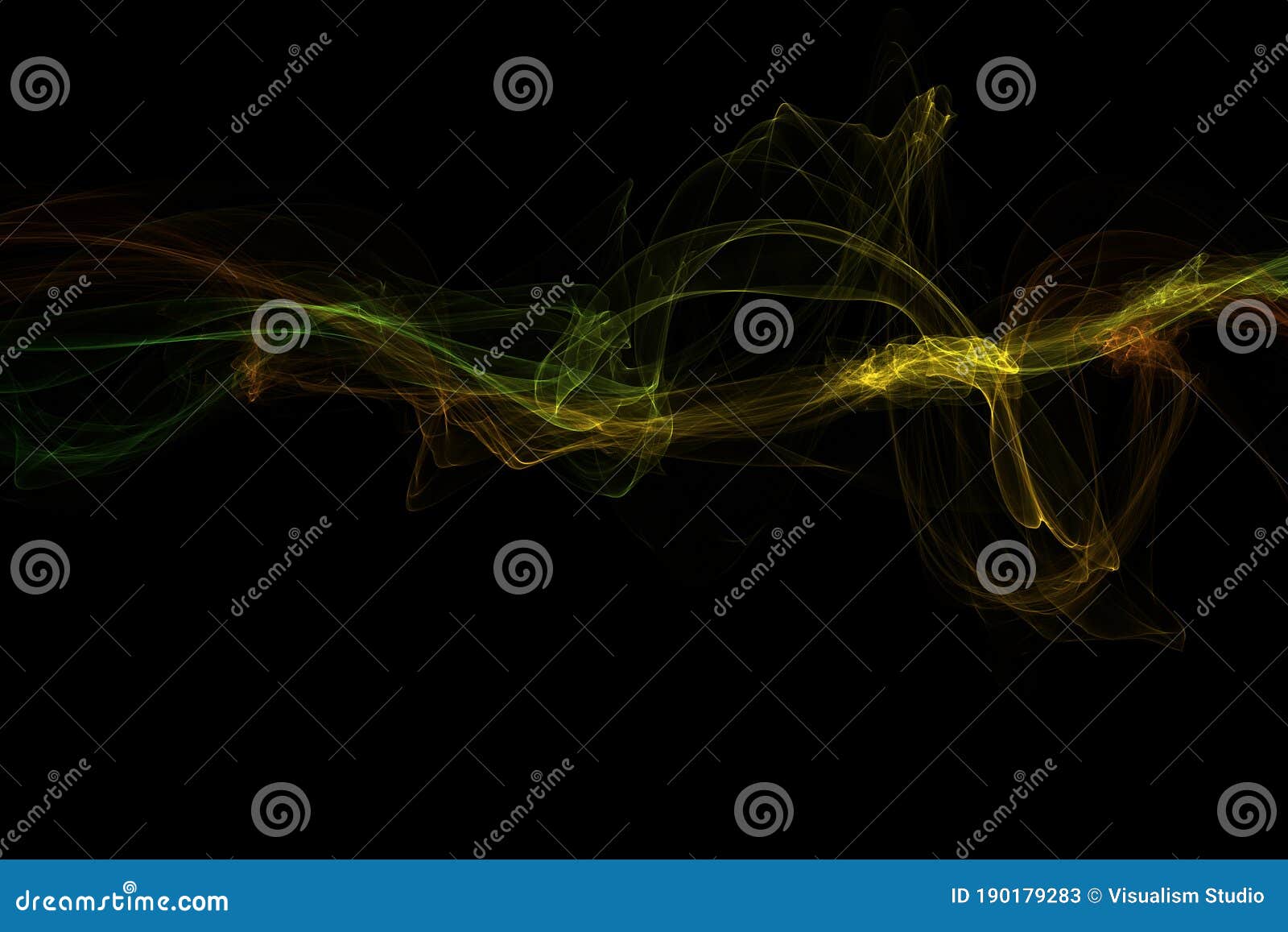 Light Yellow Wave Spectrum Waves Abstract Dynamic Colorful Light Flow ...