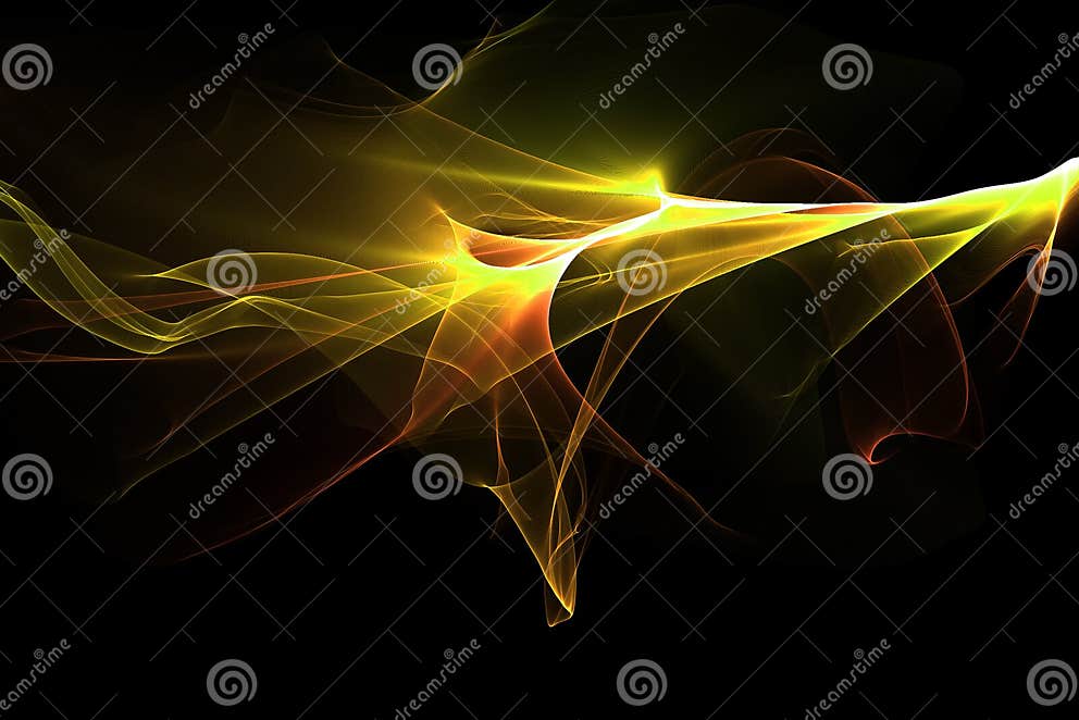 Light Yellow Wave Spectrum Waves Abstract Dynamic Colorful Light Flow ...