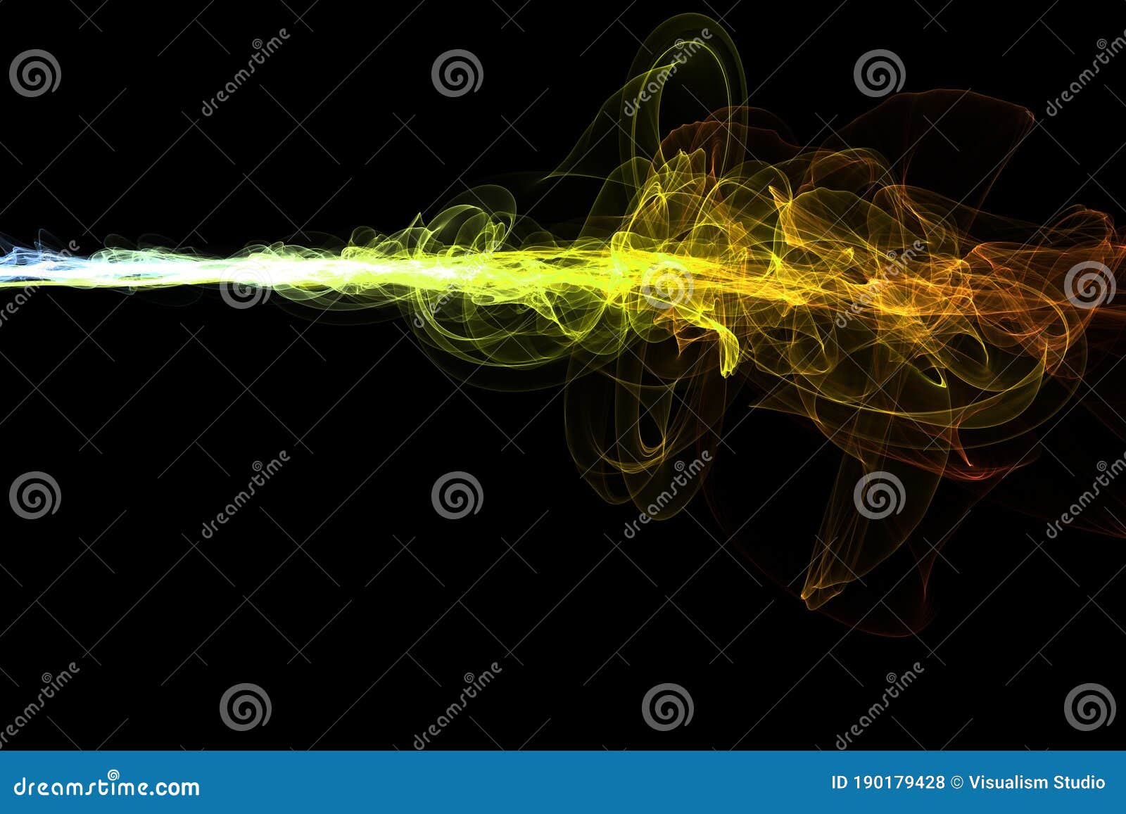 Light Yellow Wave Spectrum Waves Abstract Dynamic Colorful Light Flow ...