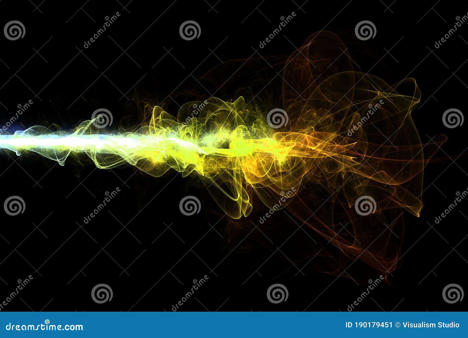 Light Yellow Wave Spectrum Waves Abstract Dynamic Colorful Light Flow ...