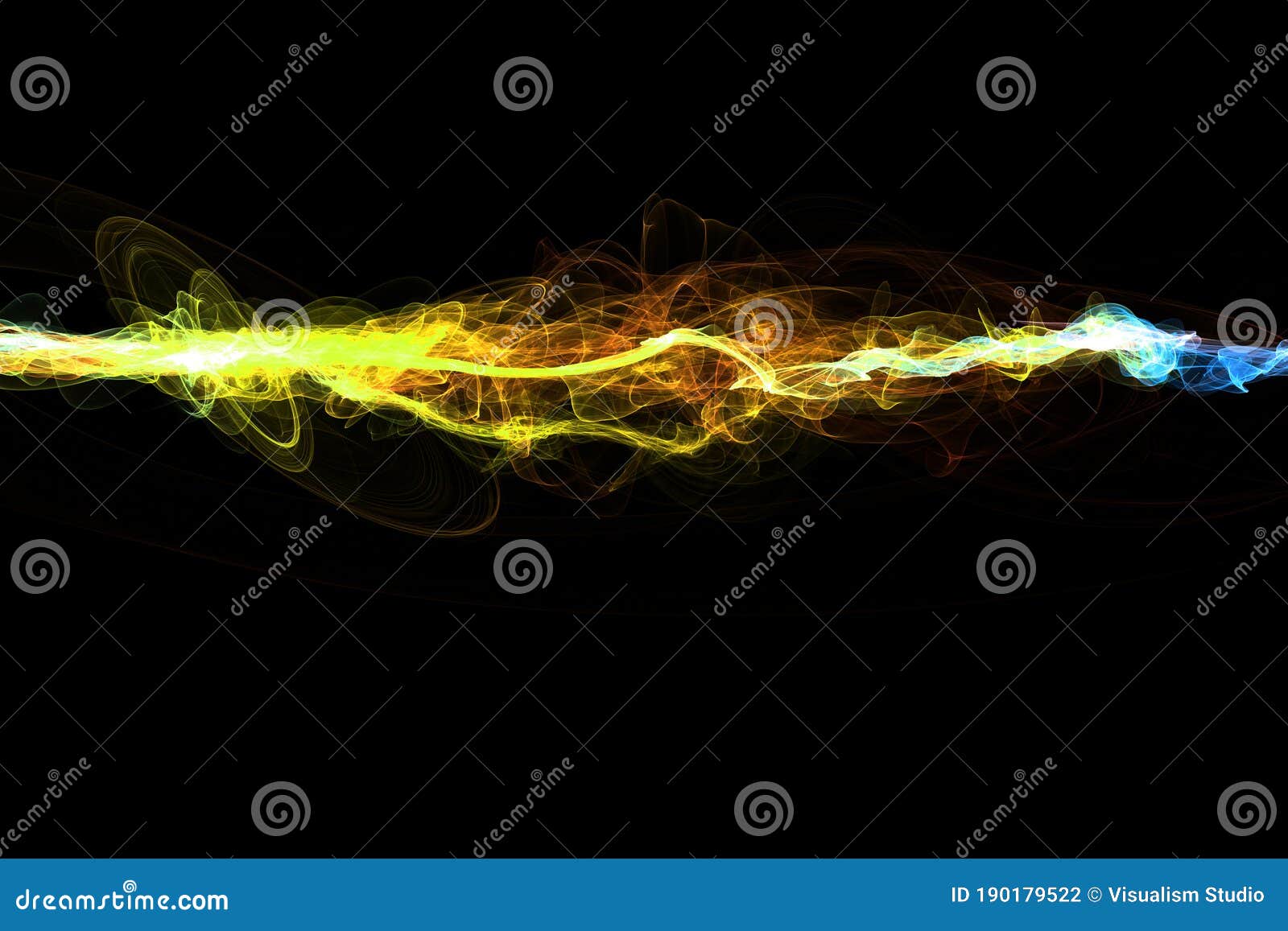 Light Yellow Wave Spectrum Waves Abstract Dynamic Colorful Light Flow ...