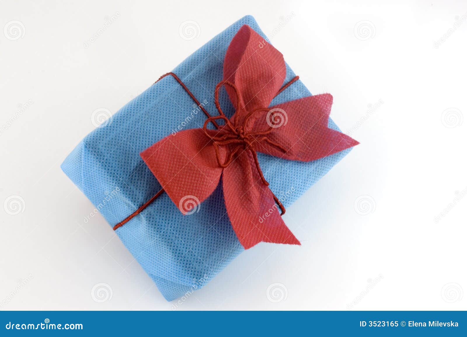 Lightblue gift box stock image. Image of give, christmas - 3523165