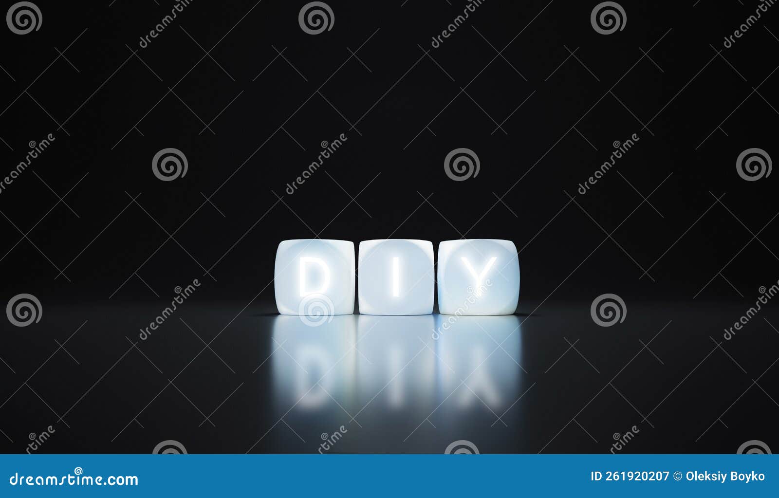 Lightbox, Backlit Letter Cubes With DIY Royalty-Free Stock Photography ...