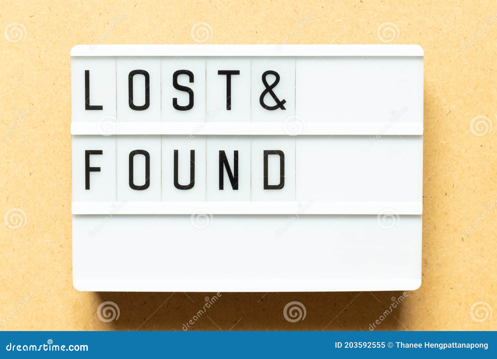 Lost And Found Sign At The Airport Stock Photography | CartoonDealer ...