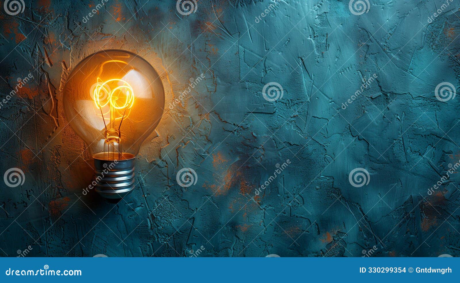 Lightbulb As Icon of Idea, Space for Text or Copy. Ideas Concept ...
