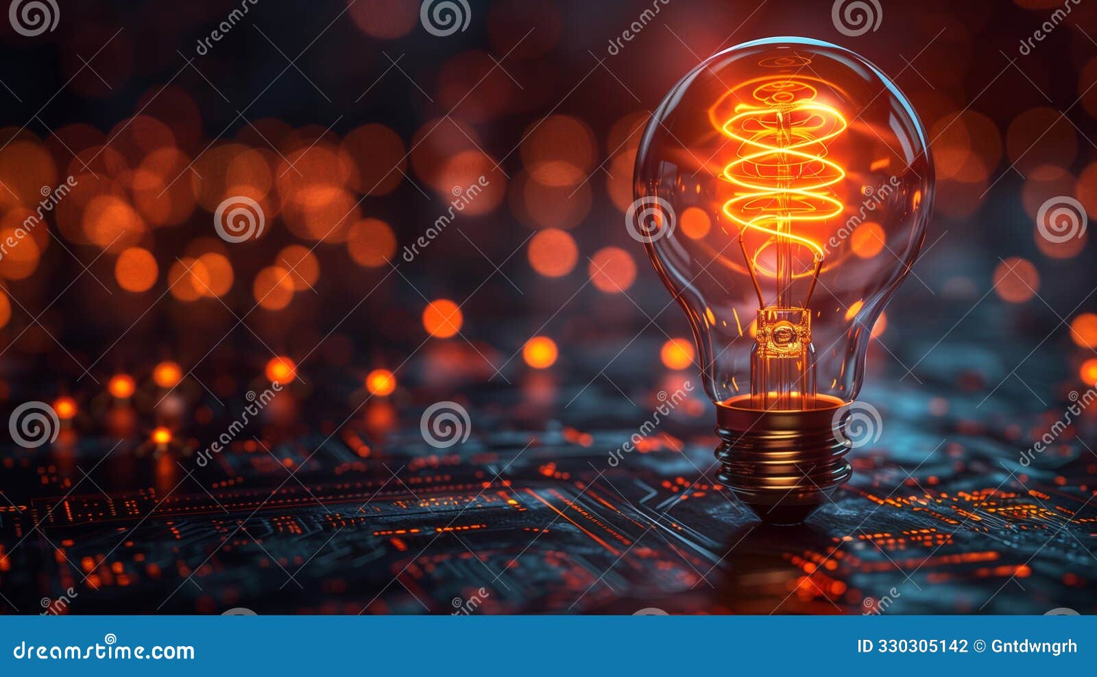 Lightbulb As Icon of Idea, Space for Text or Copy. Ideas Concept ...