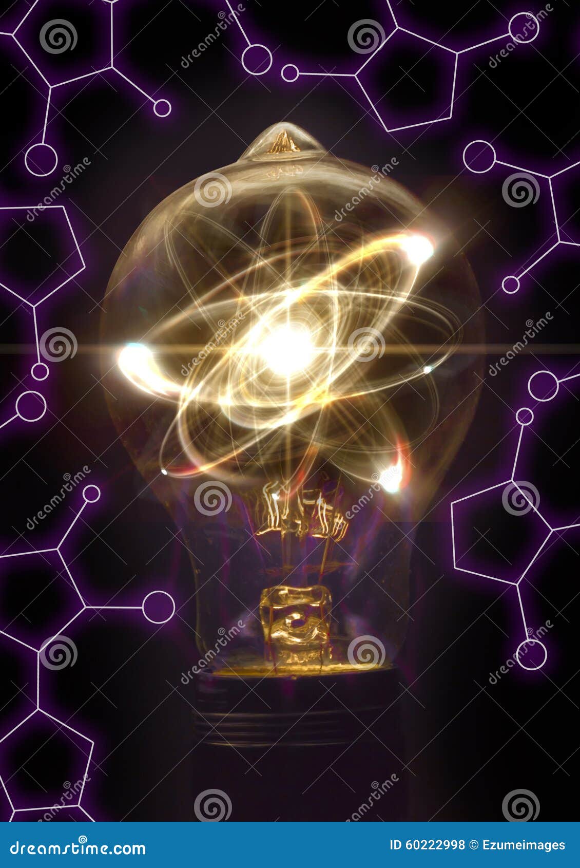 Atomic Particle Background As Theme Of Physics Royalty-Free Stock Photo ...